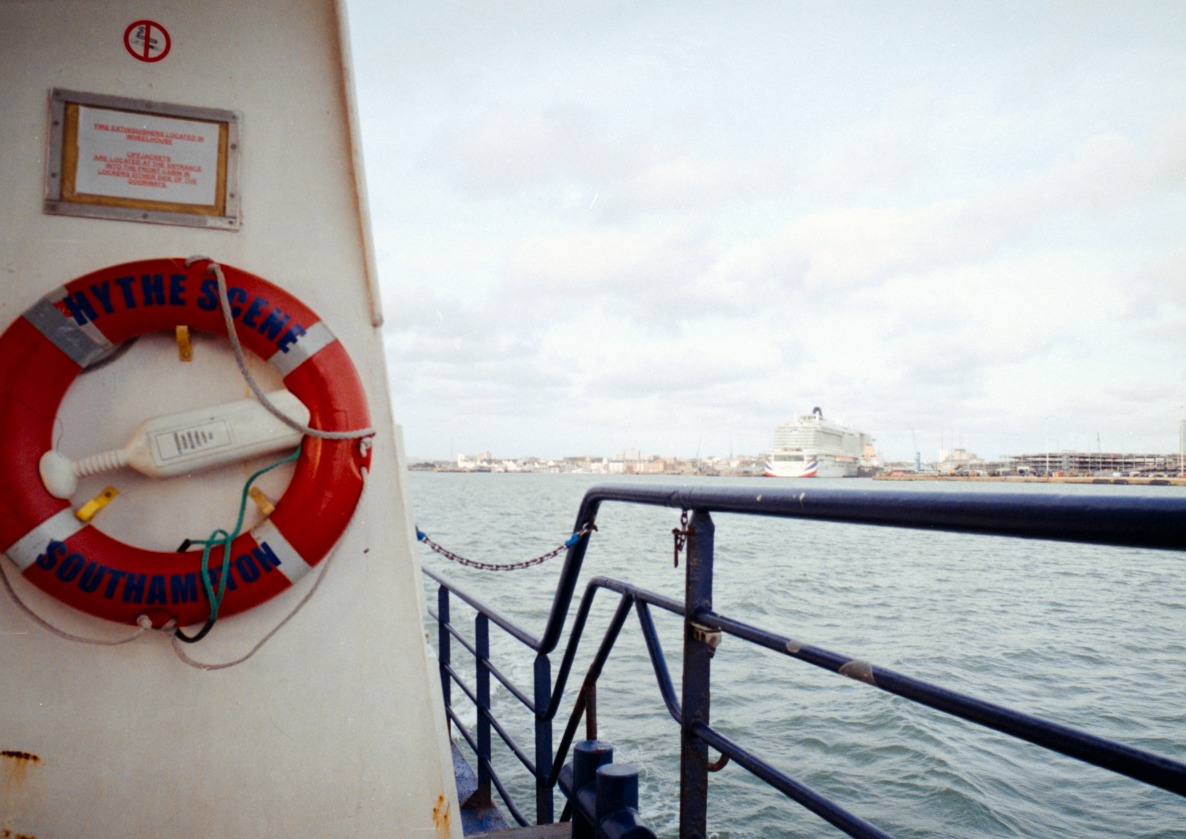 A life preserver on the side of a boat photo – Free Hythe ferry Image ...