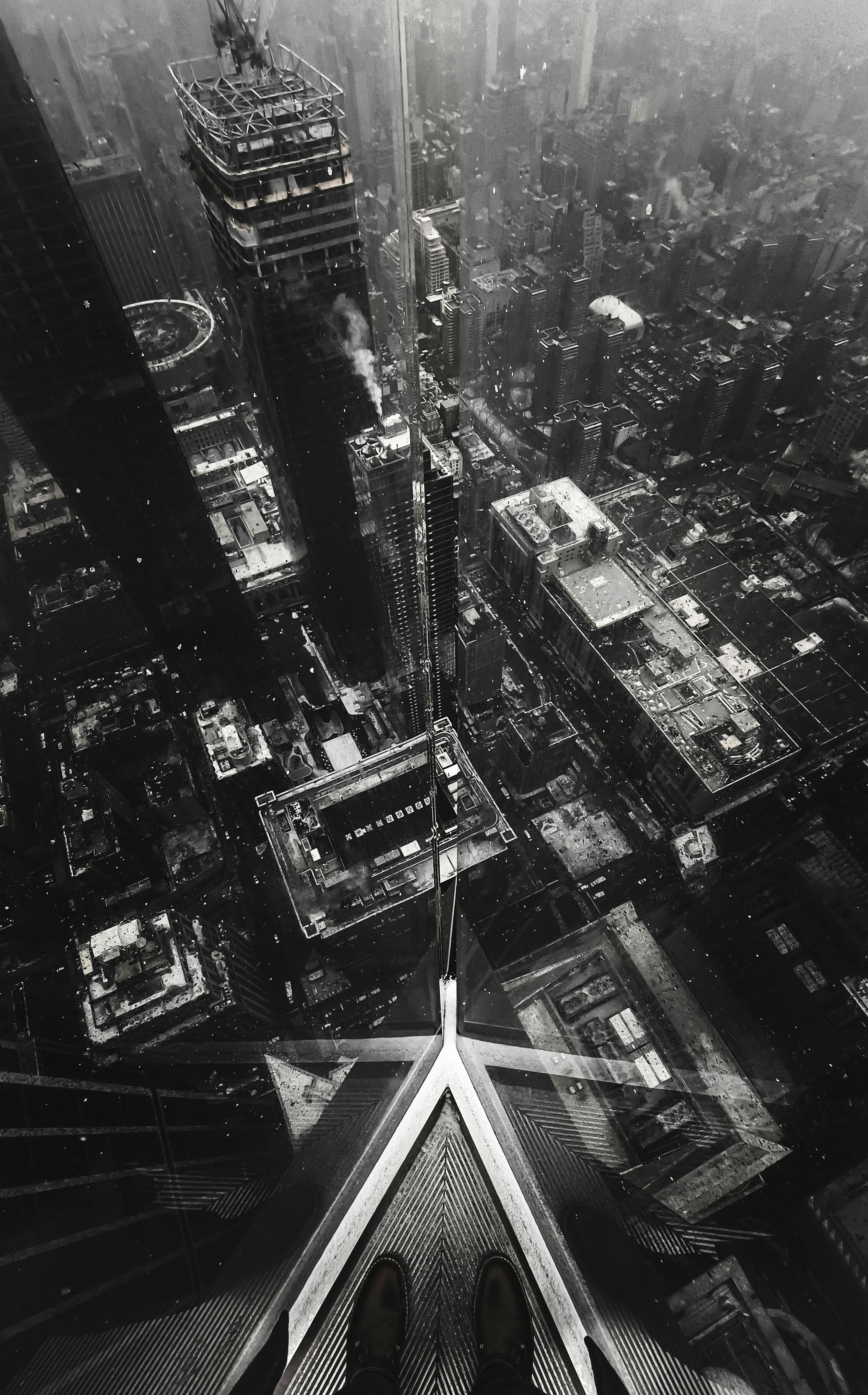 Edge of the Skyline: A Tower's Vantage Point at Dusk
