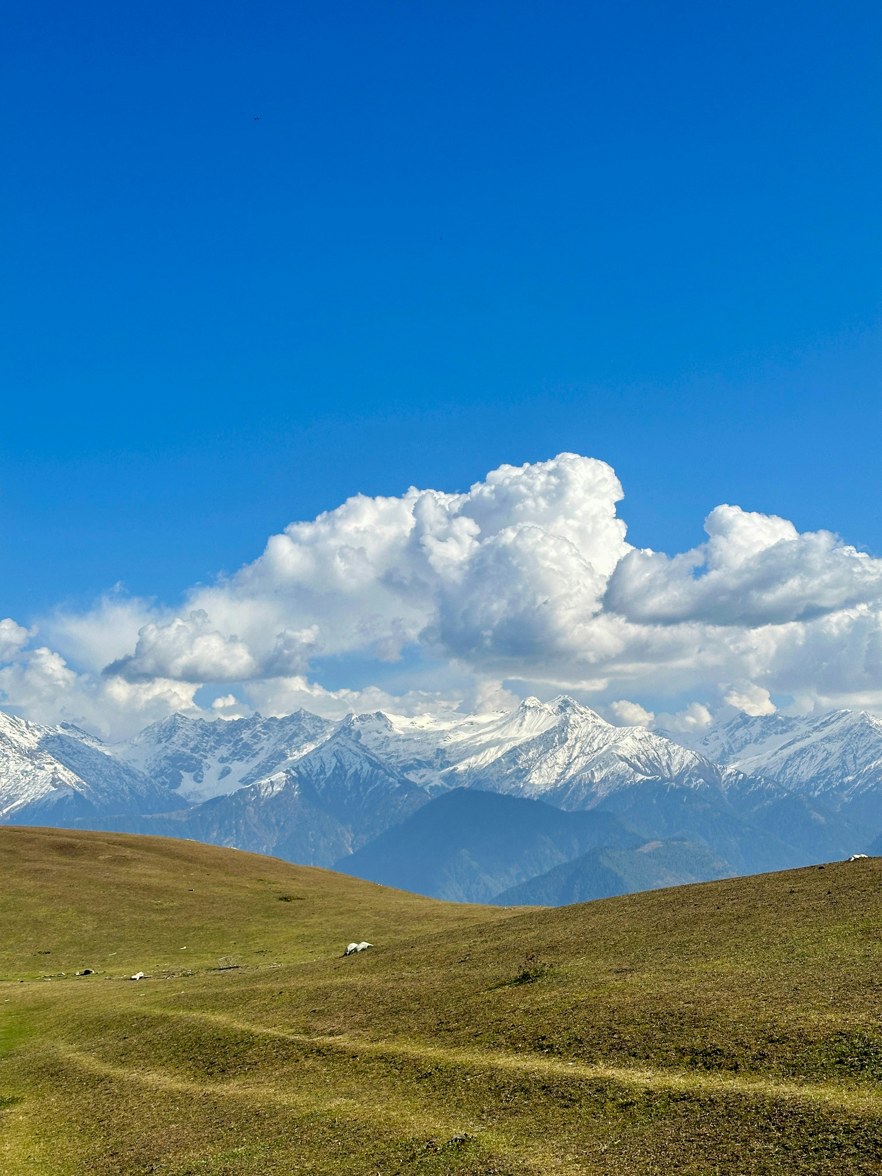 Majestic Peaks Under Azure Skies