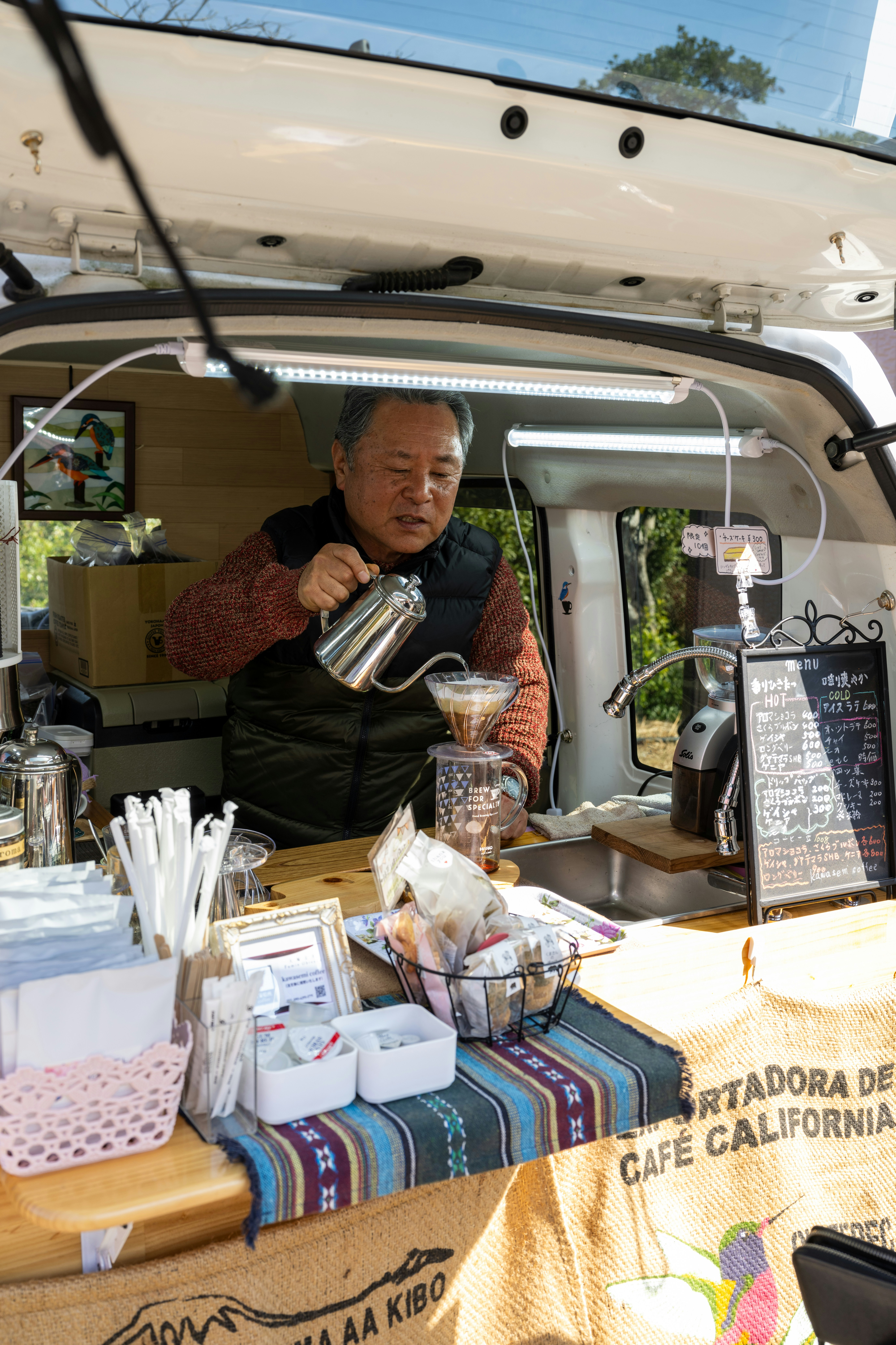 Barista at Dawn: Pour-Over Ritual in a Mobile Café