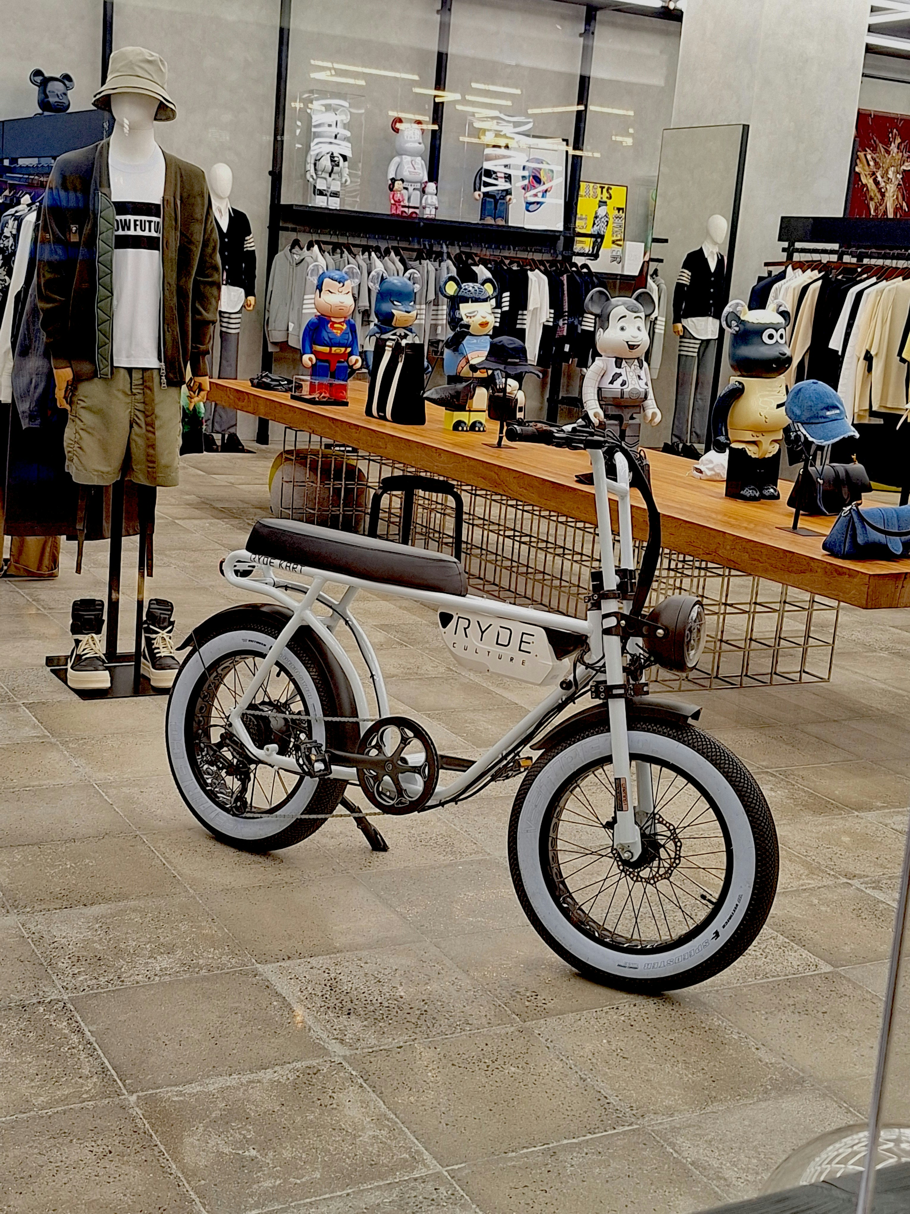 Electric Ride in a Fashion Gallery