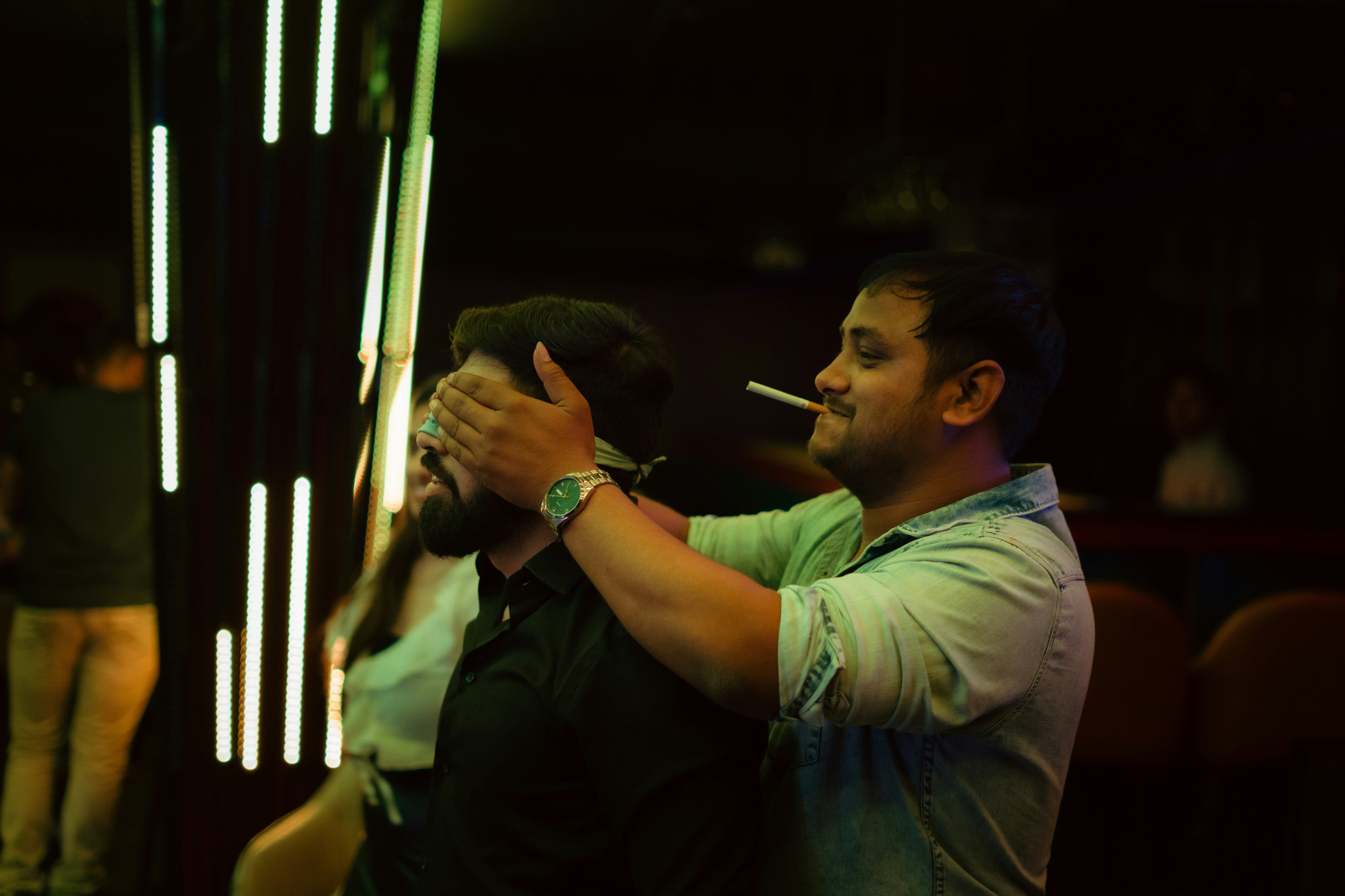 Quiet Grooming Ritual in Dim Light