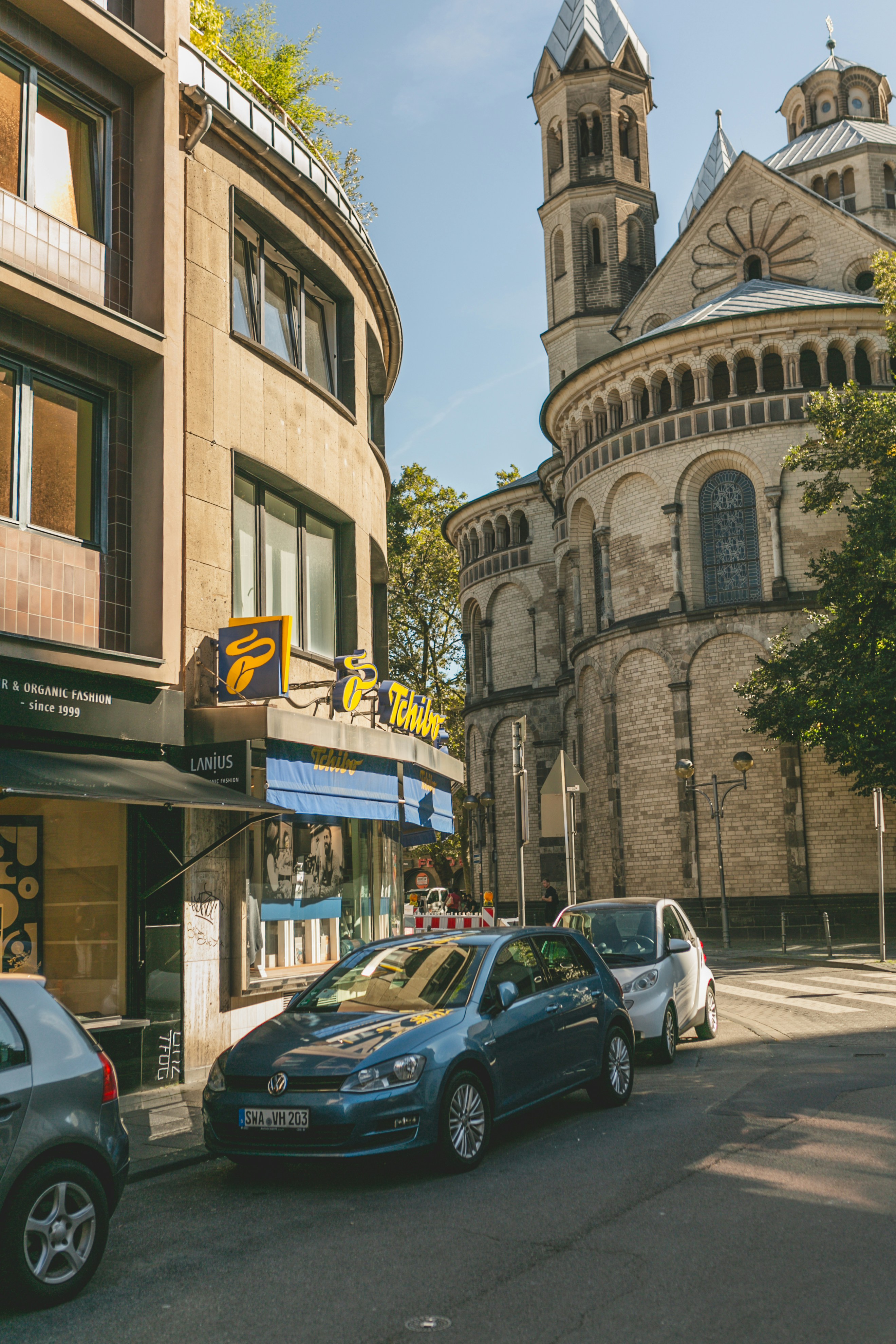 Urban Cathedral: Street Corner Meets Historic Facade