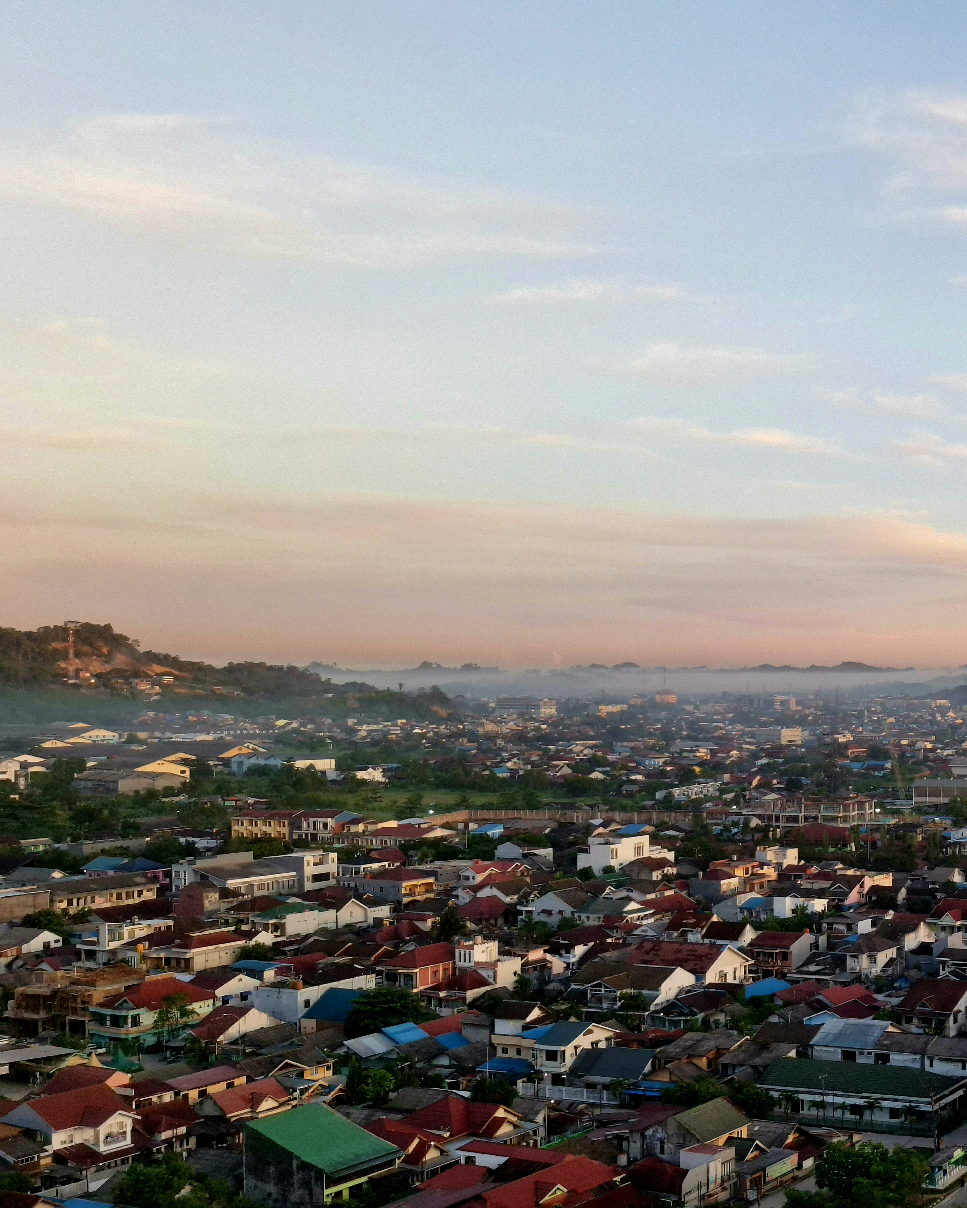 A view of a city with lots of houses photo – Free Samarinda Image on ...