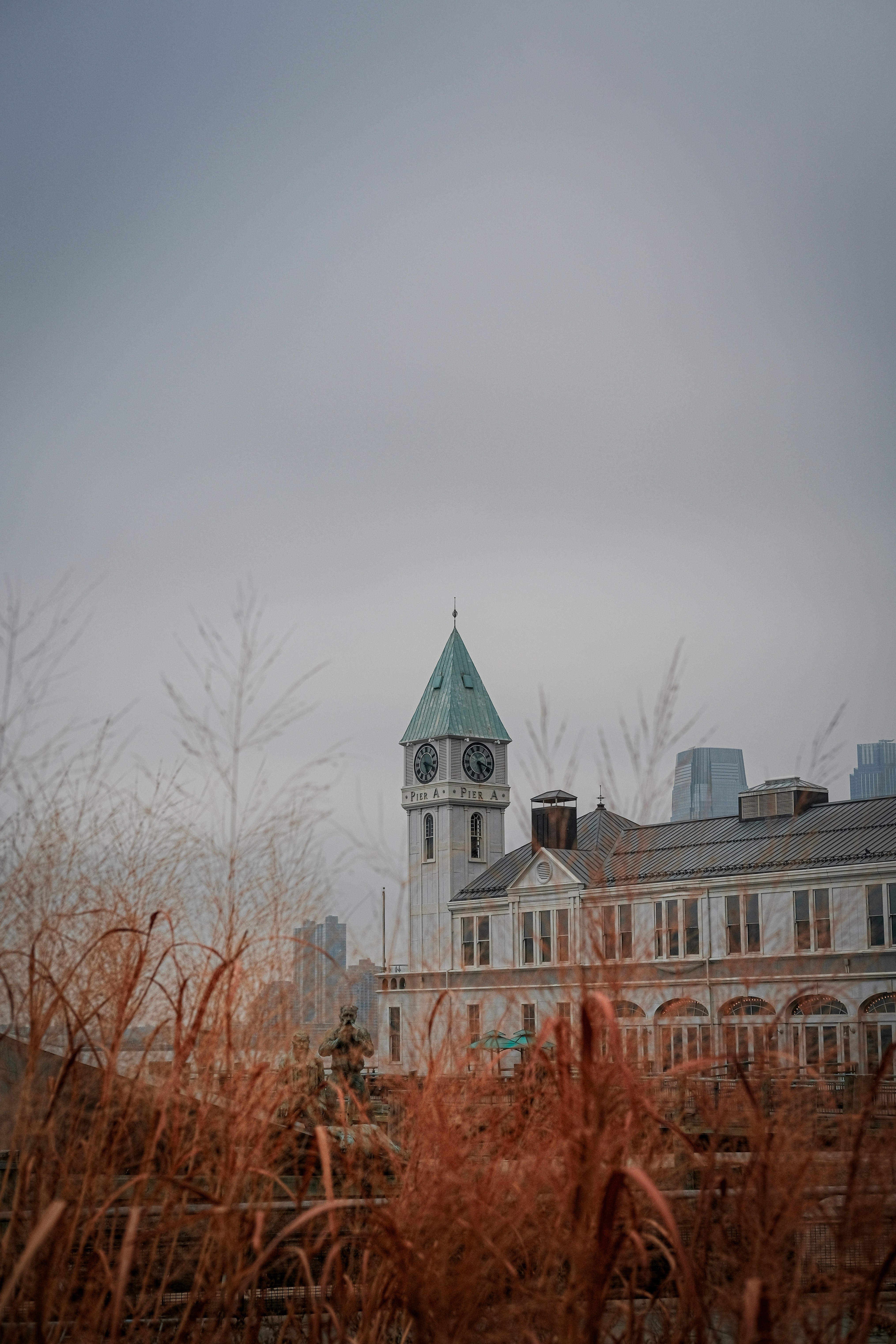 Clocktower at the Edge of Autumn