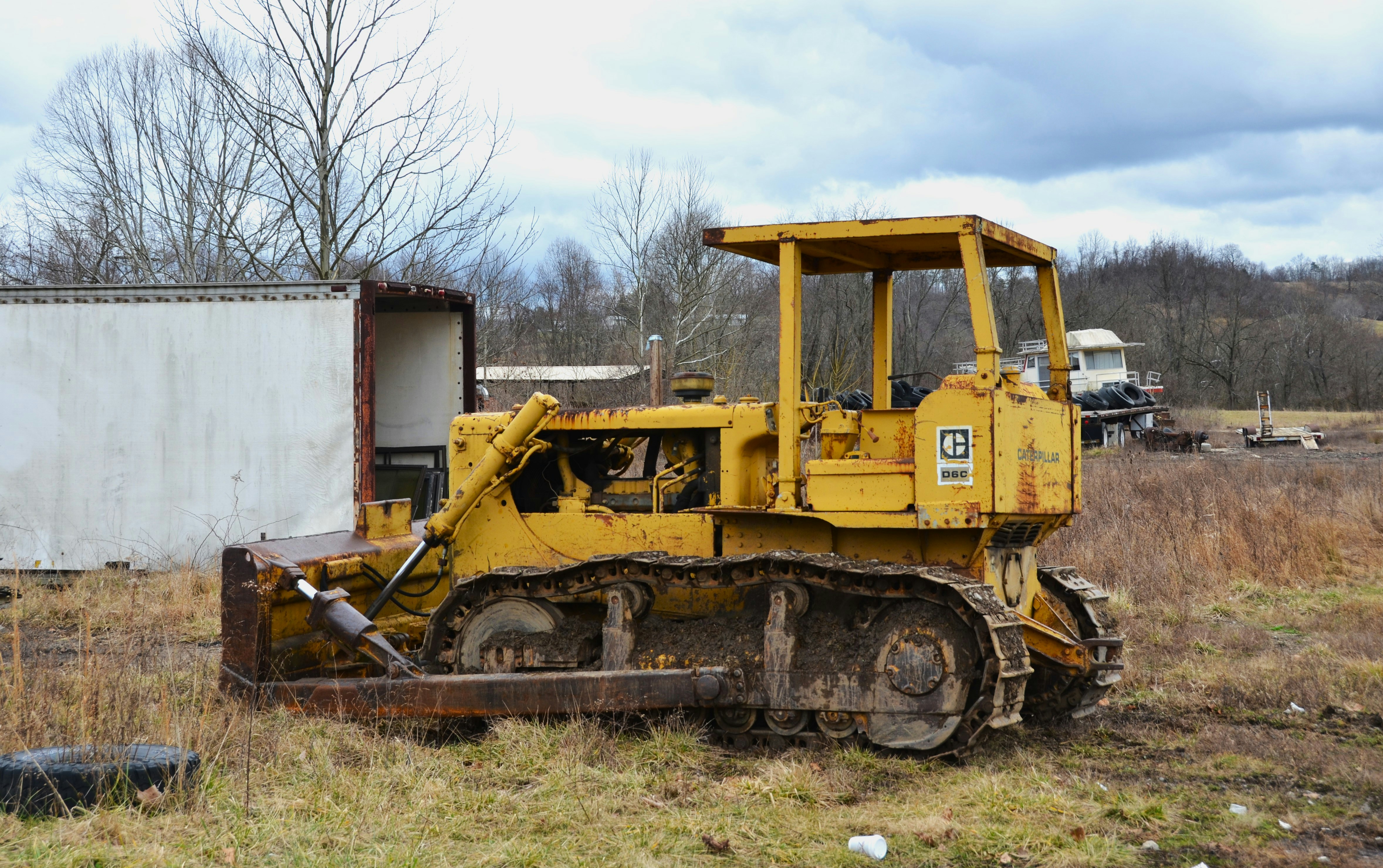The Rusted Workhorse: Bulldozer Waiting for a Second Chance