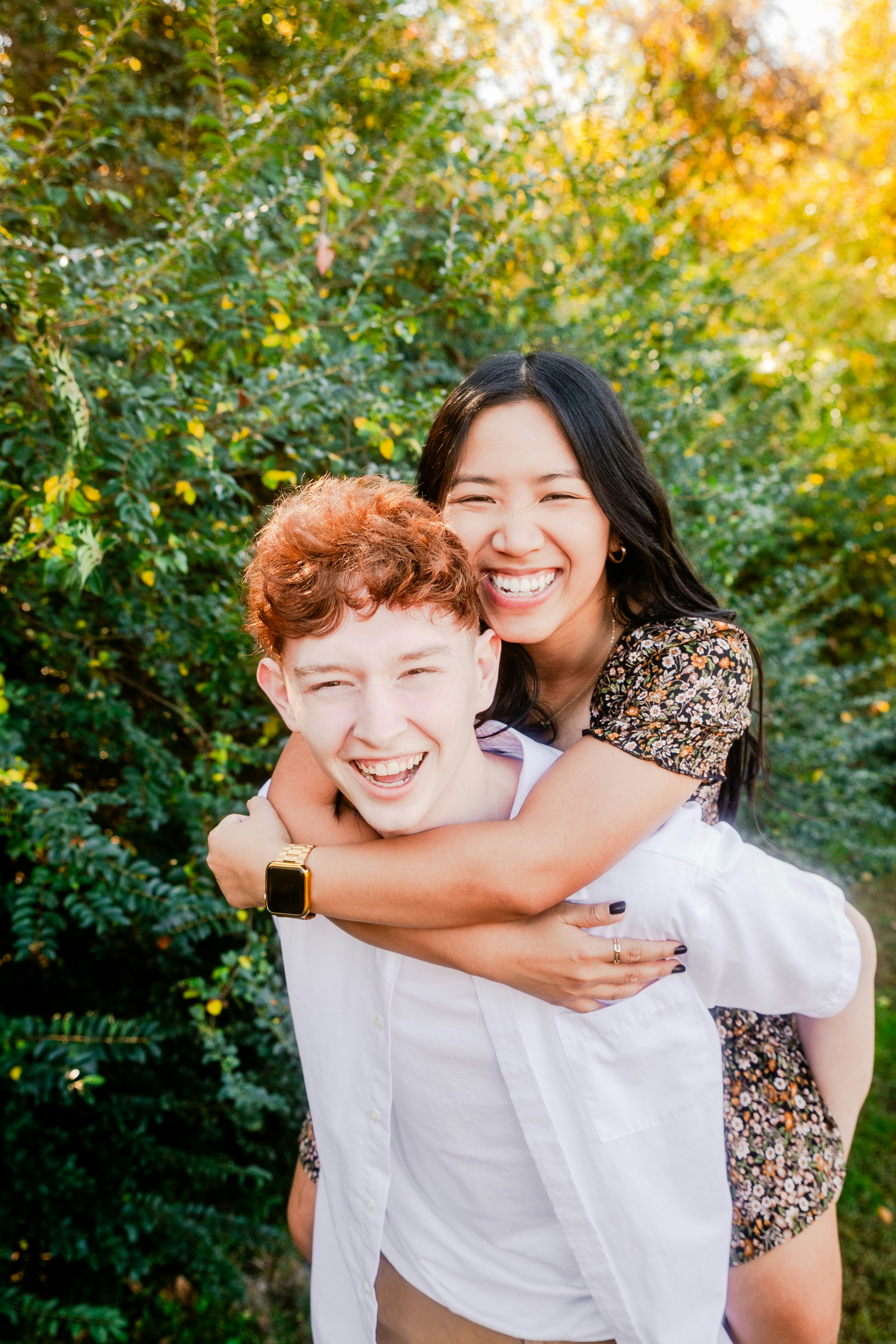 A couple of people that are hugging each other photo – Free ...