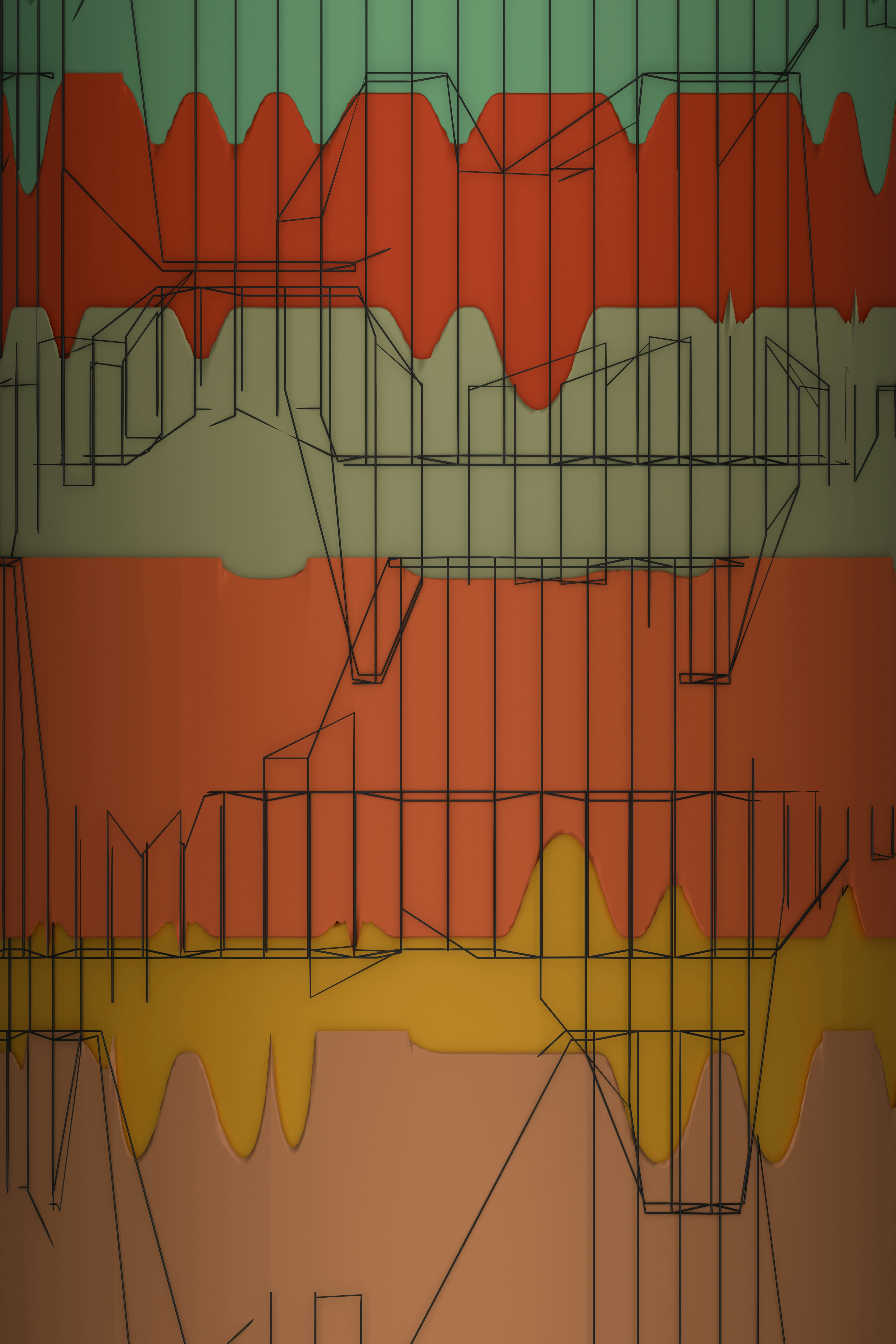 Ein Bild von einer Wand mit Linien darauf Foto – Kostenloses Bild zum ...