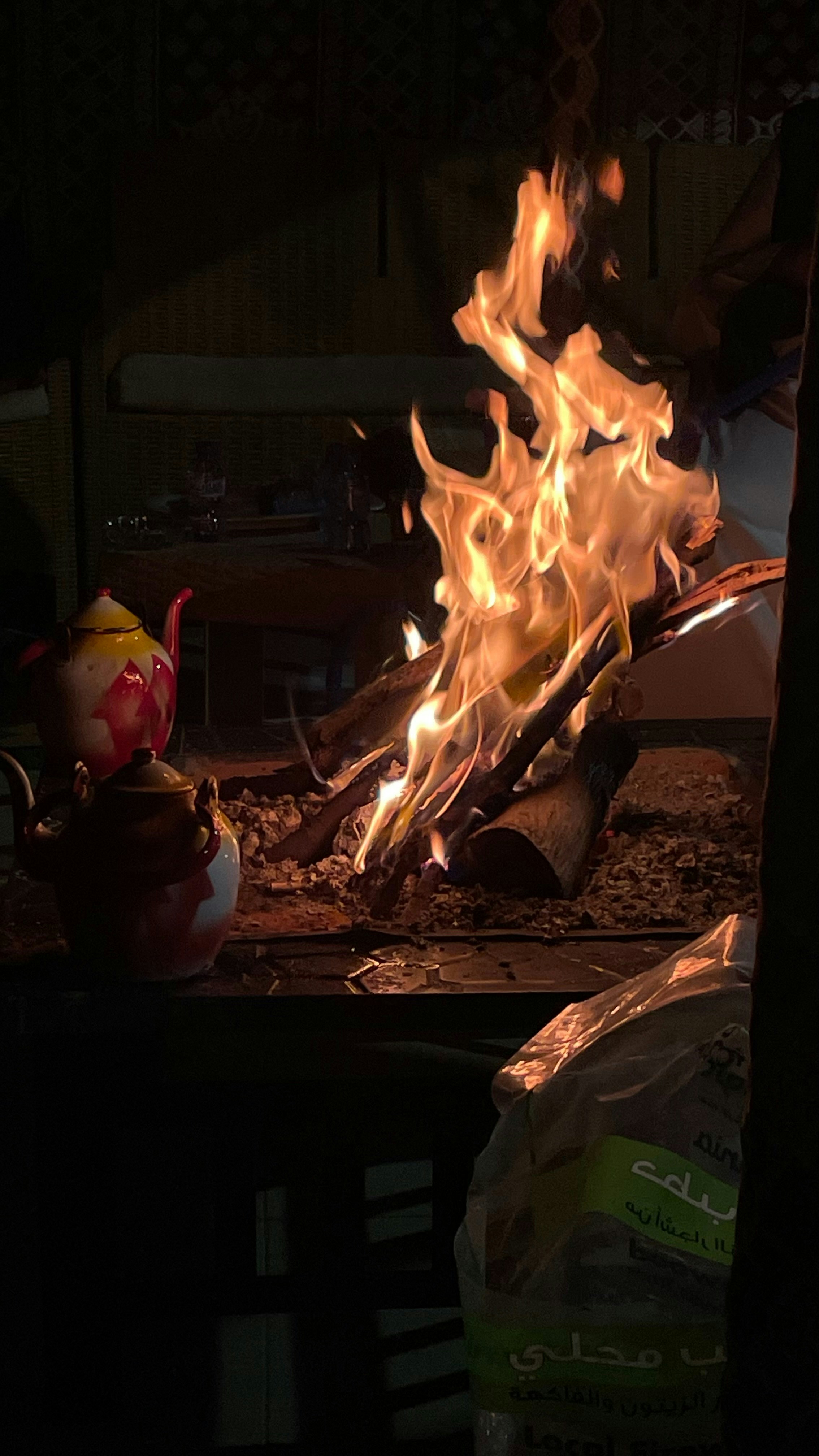 Embers of Tradition: A Night by the Fire