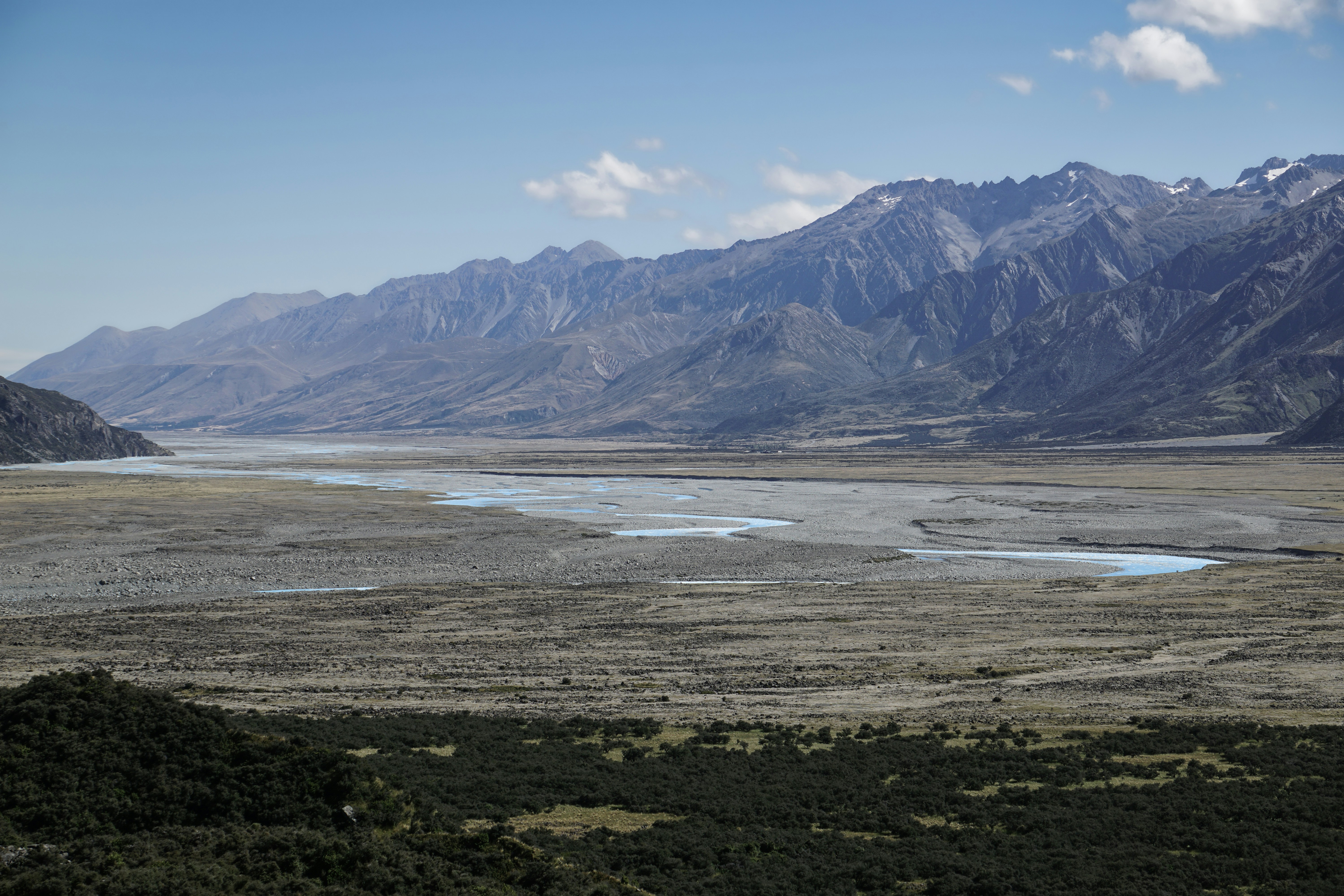 Hiking up to the hill facing Tasman Glacier you are presented with this stunning view of Aoraki National Park.