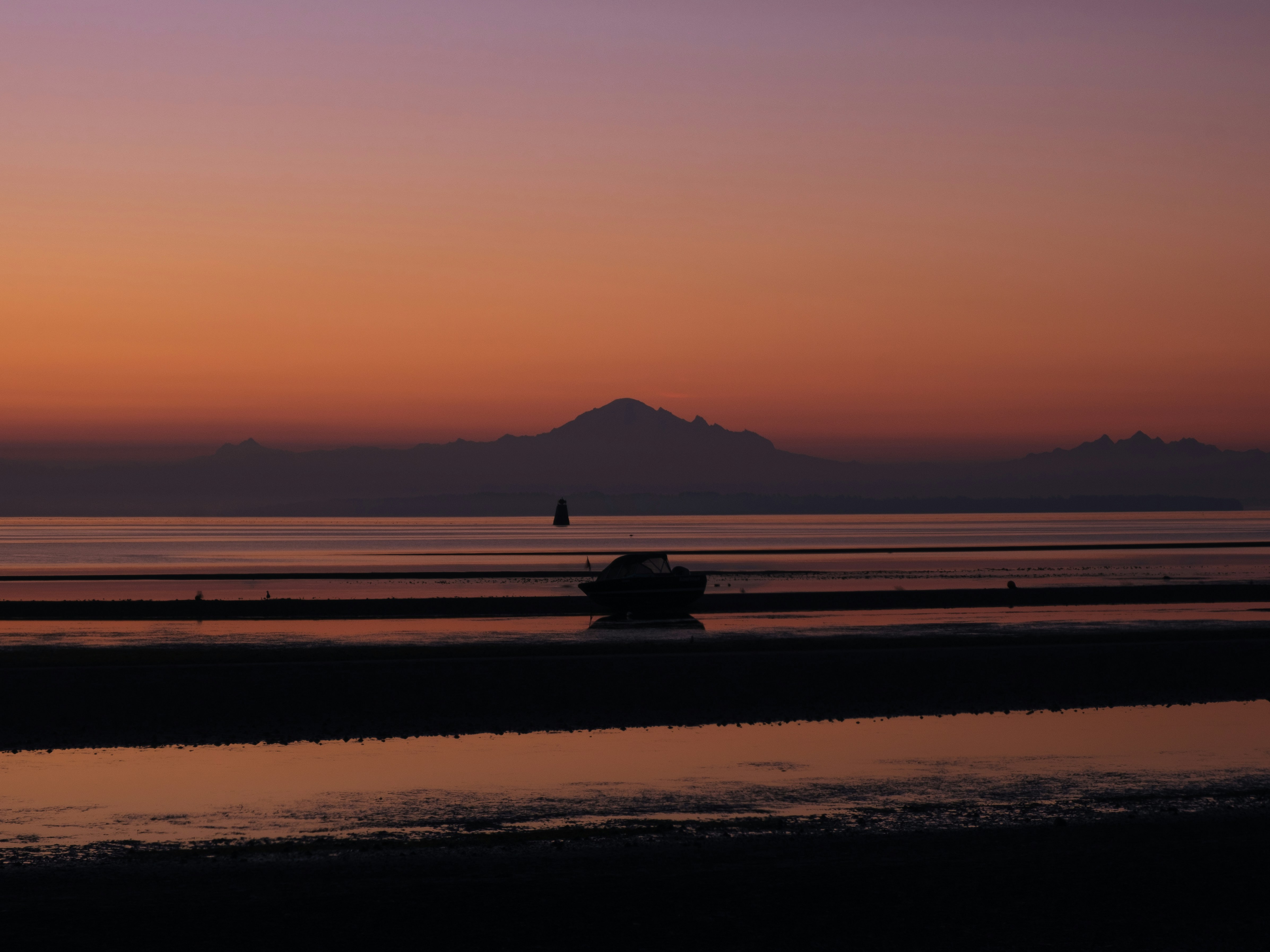 Dusk Tide: Silhouette and Distant Isle