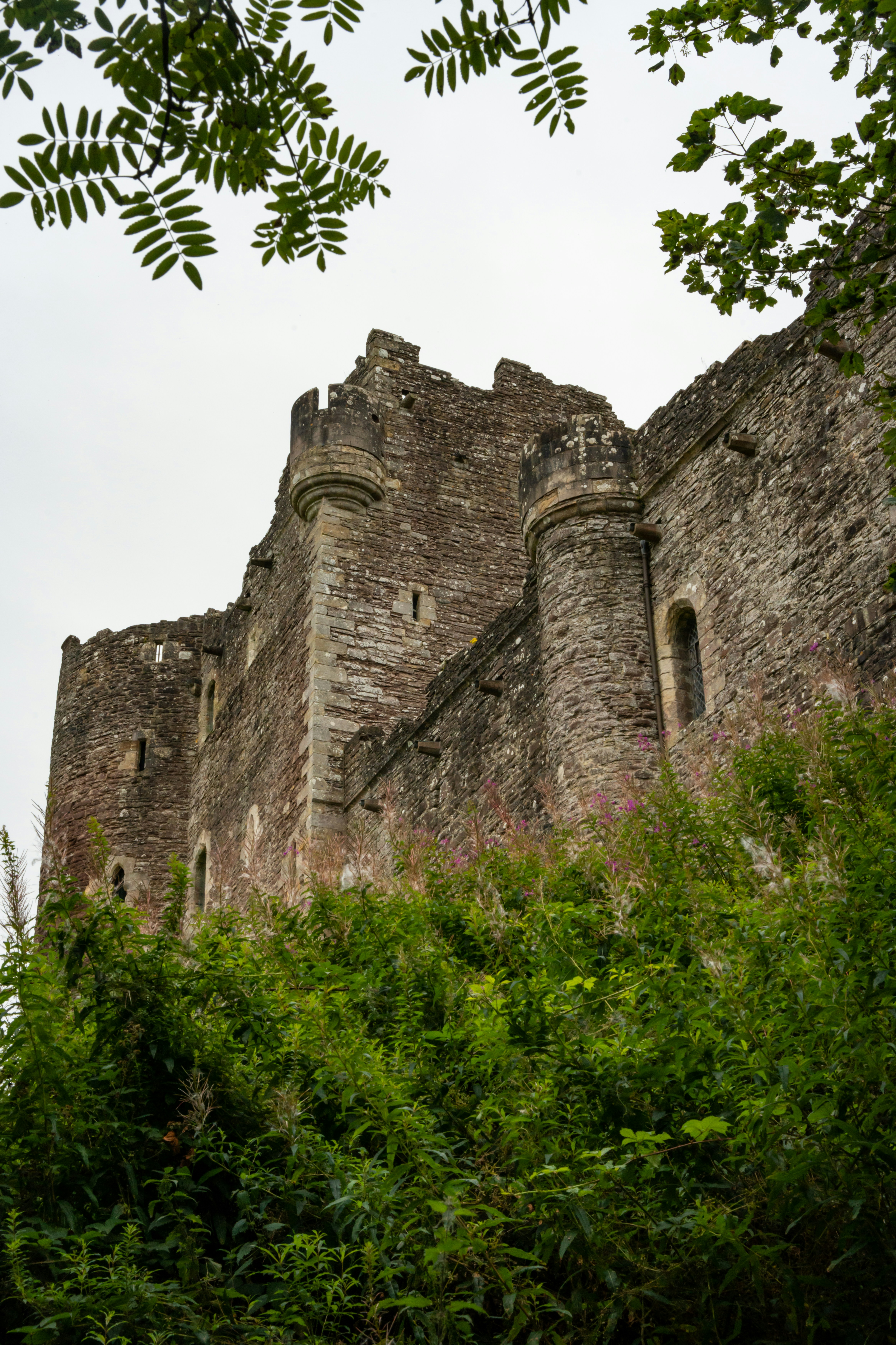 A tall castle with a clock on the side of it photo – Free Wallpaper ...