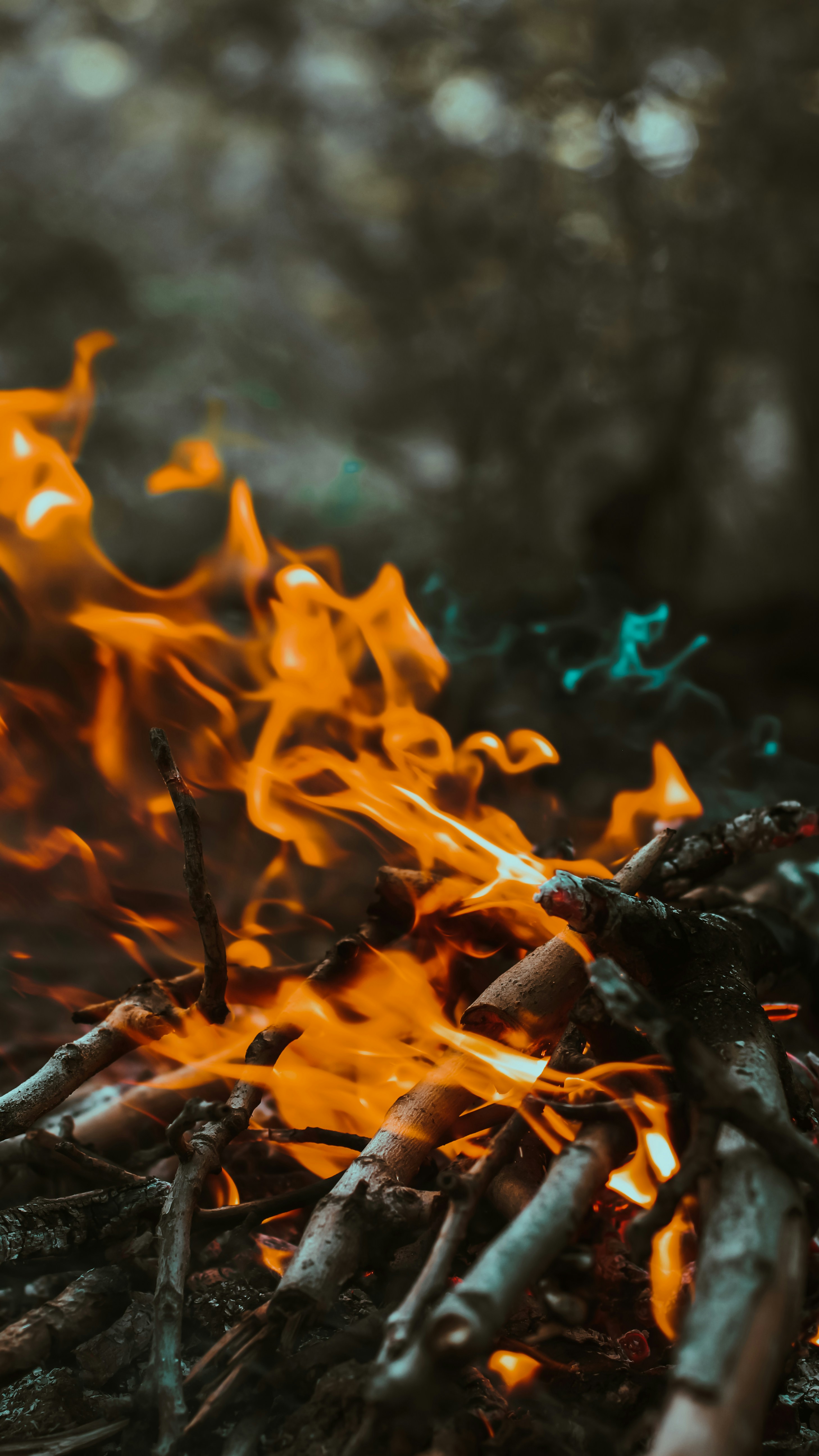 A close up of a fire with lots of flames photo – Free Fire Image on ...