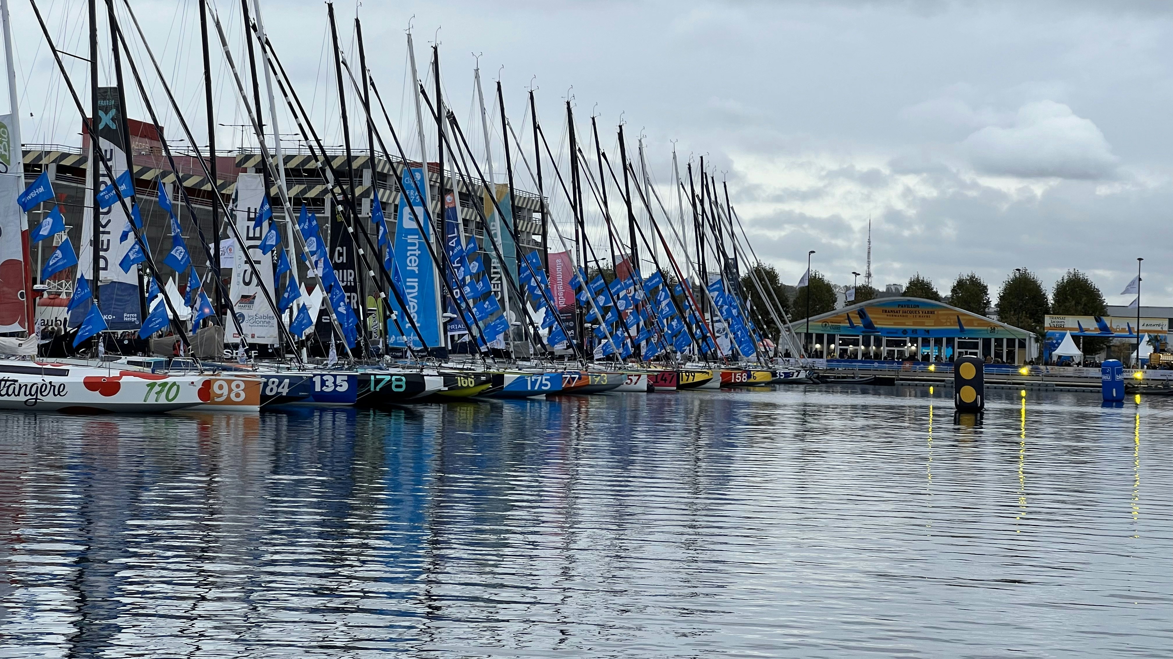 Fleet of Sails Resting in Harbor Serenity
