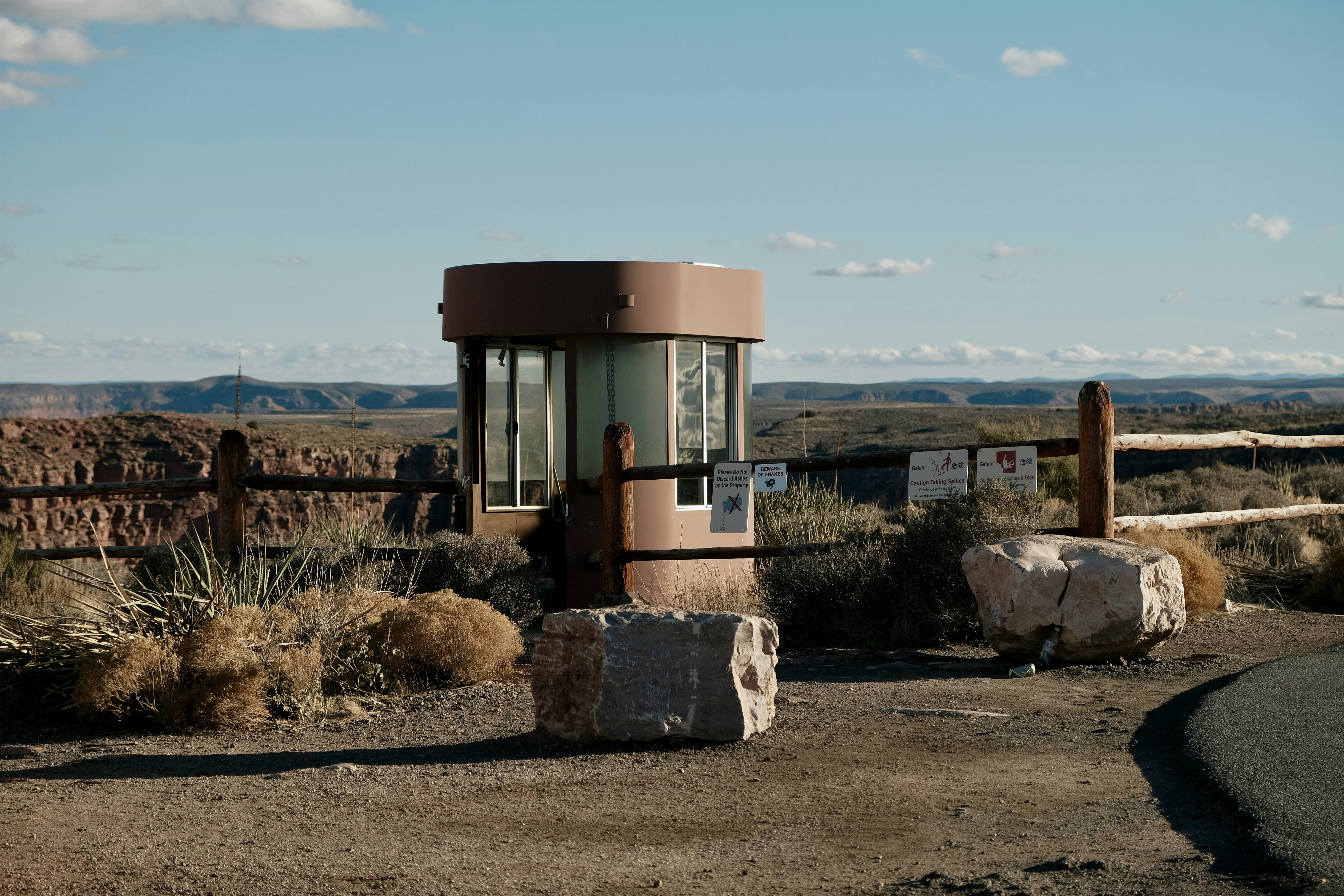 Overlook Kiosk at the Edge of the Mesa