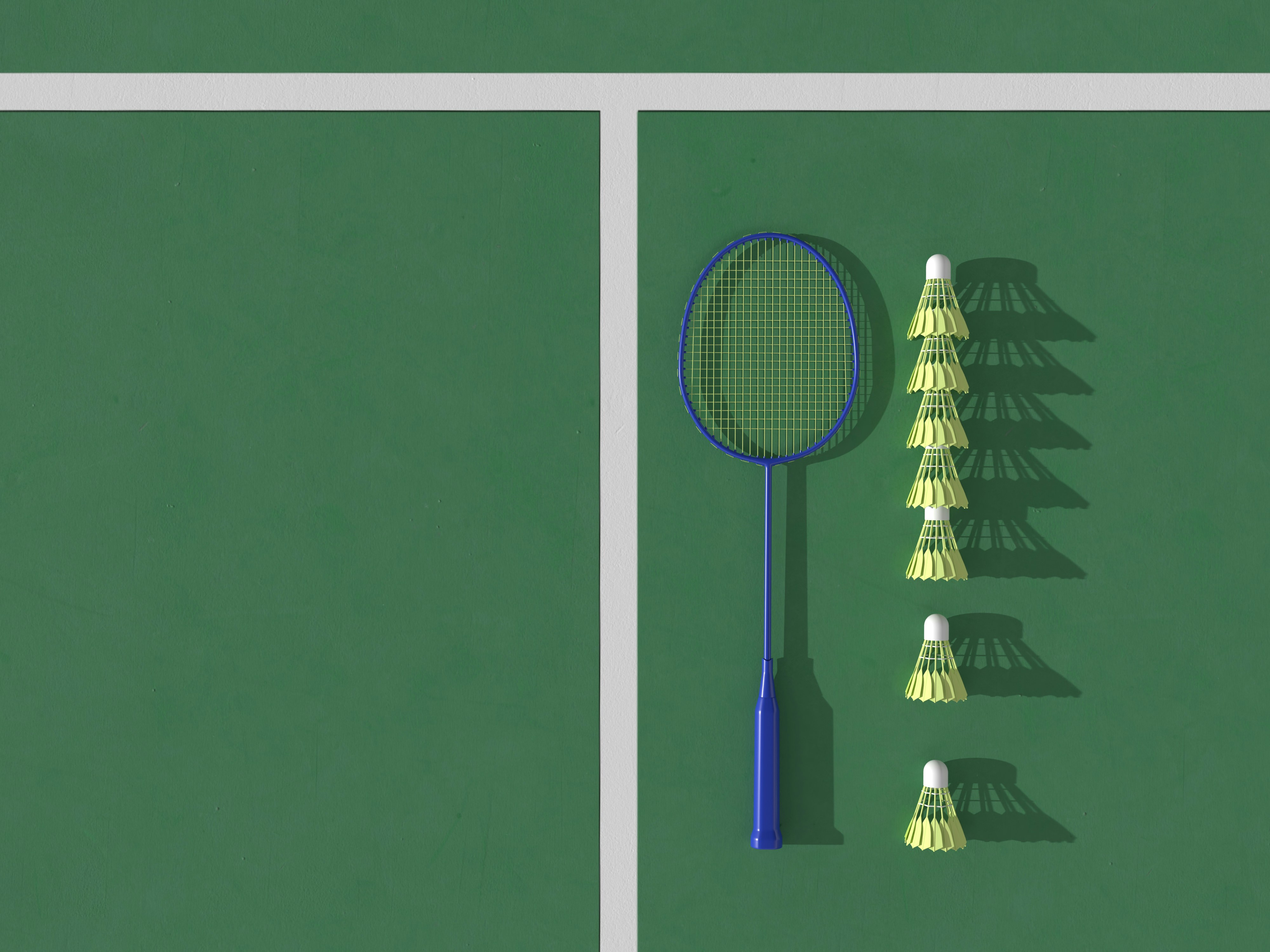A tennis racket and three cones on a tennis court photo – Free Racket ...