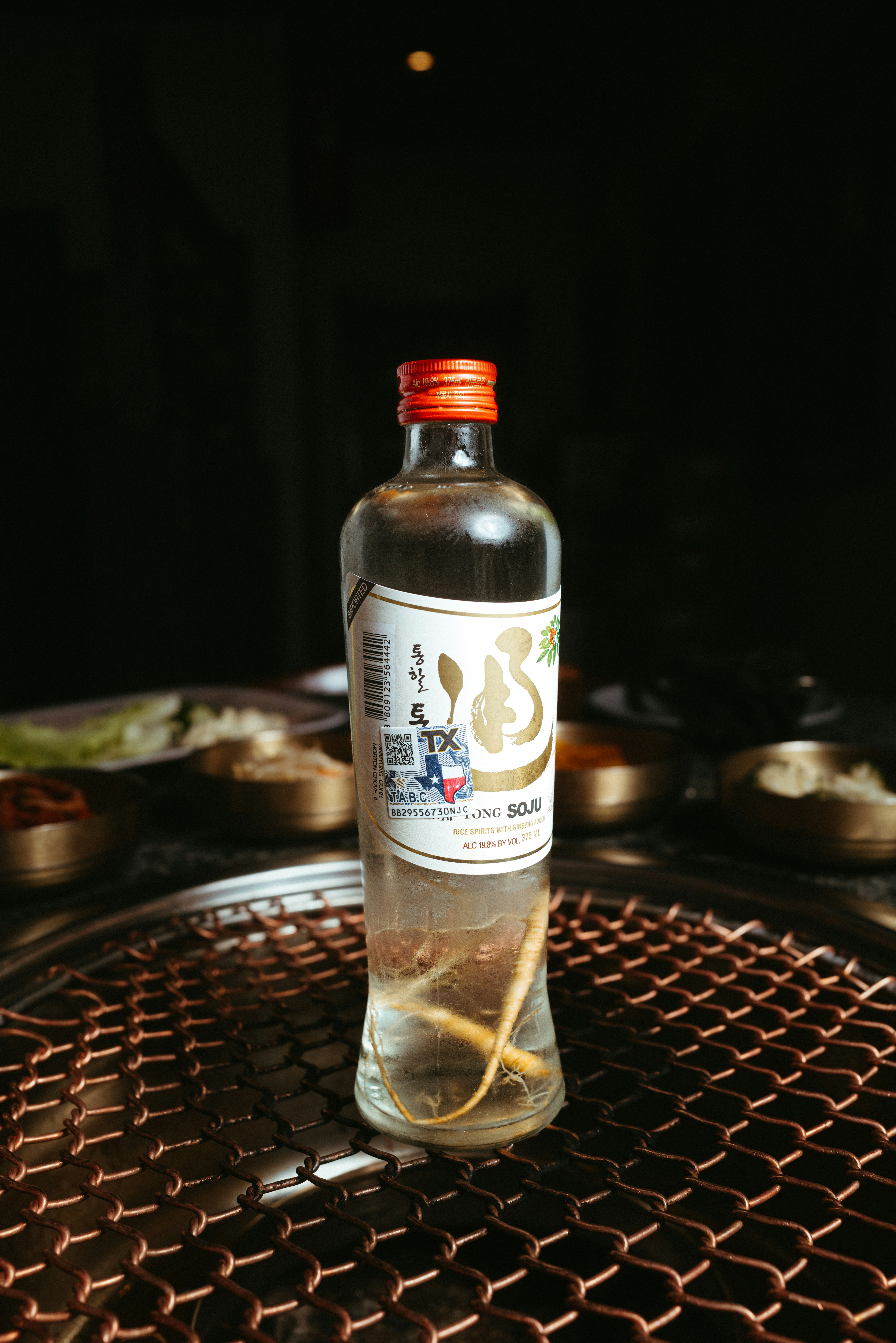 Midnight Soju on a Copper Mesh Grill