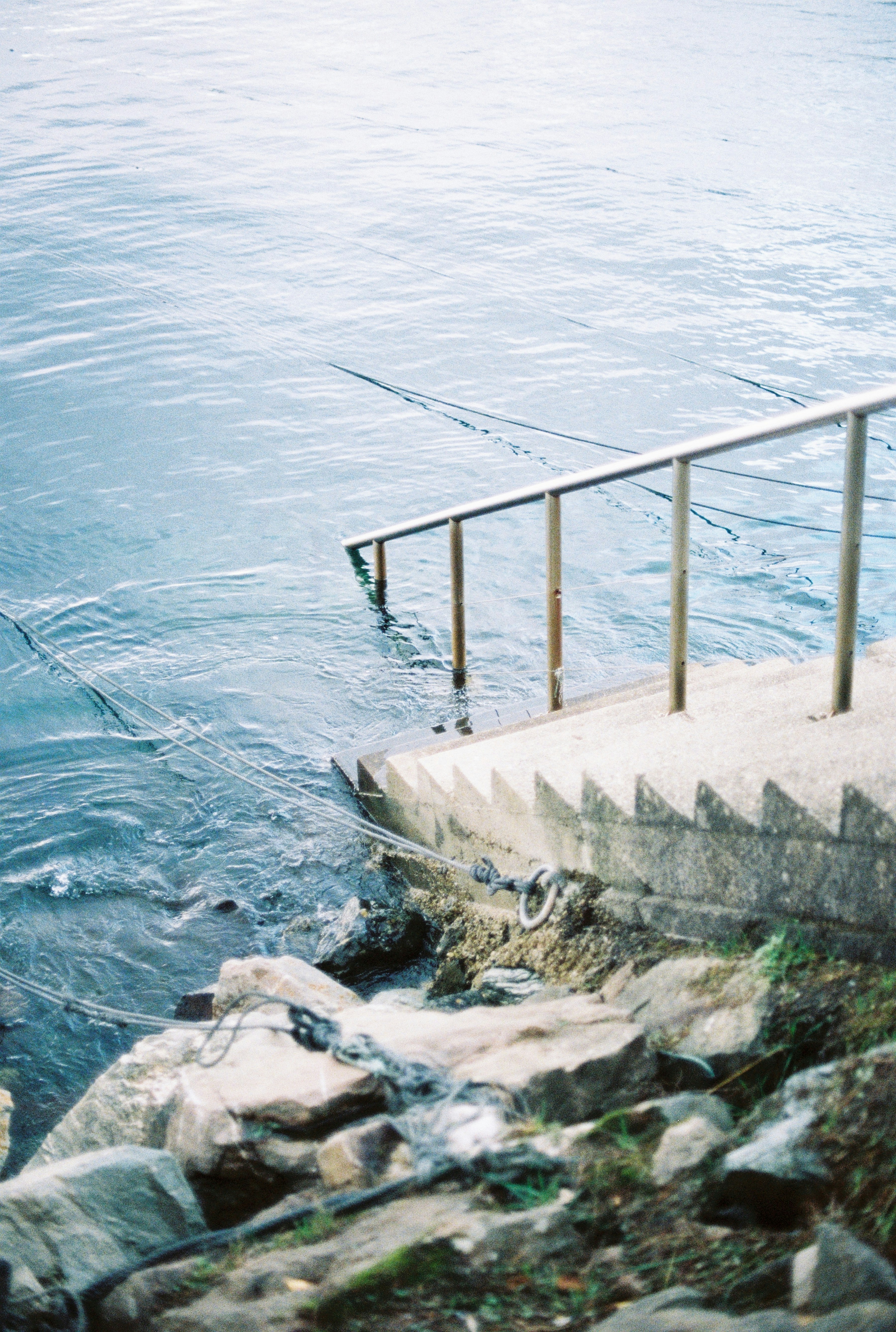 Rusted Staircase of the Sea: A Quiet Edge by the Tides