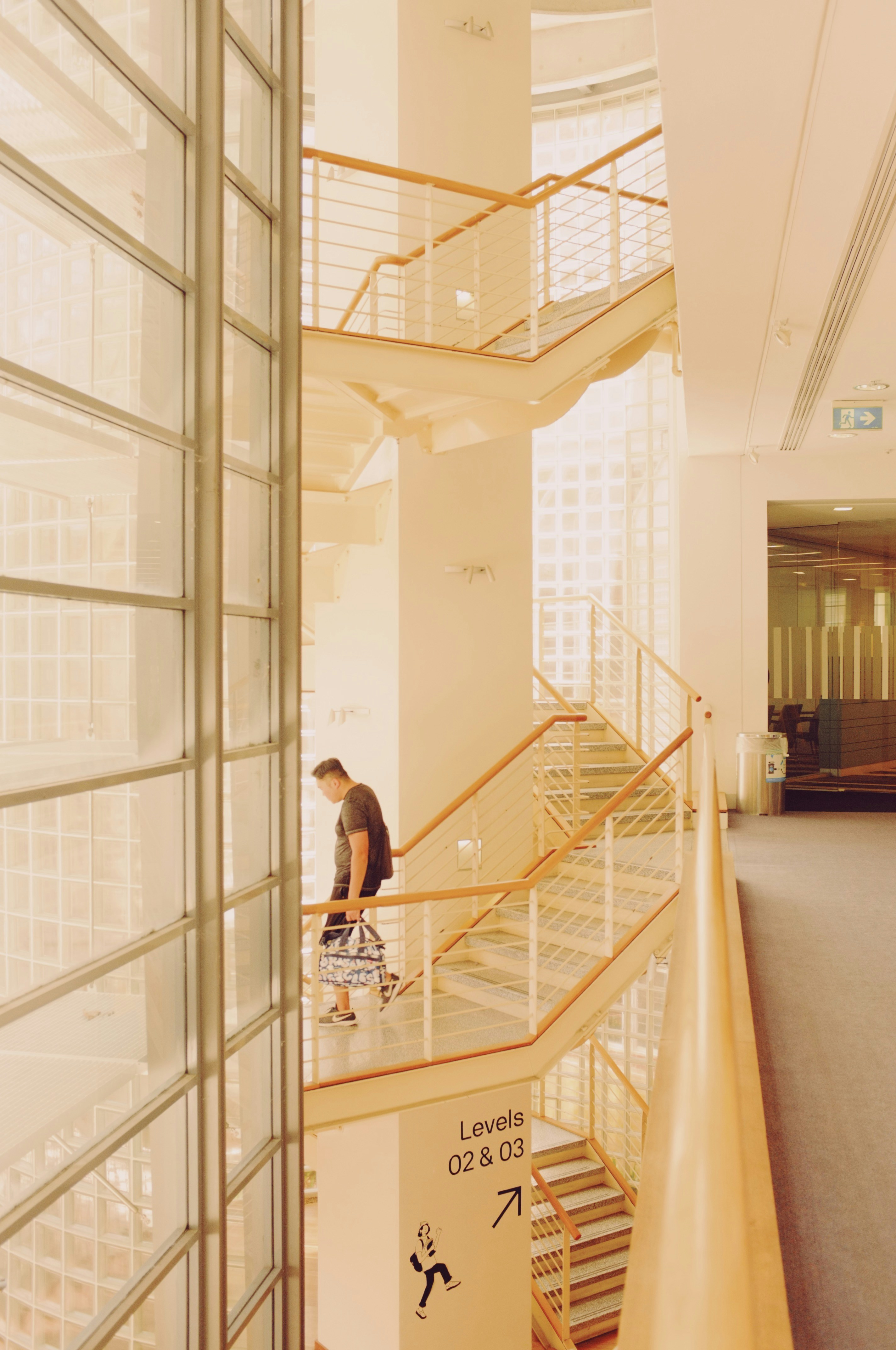 a stairwell in sydney
