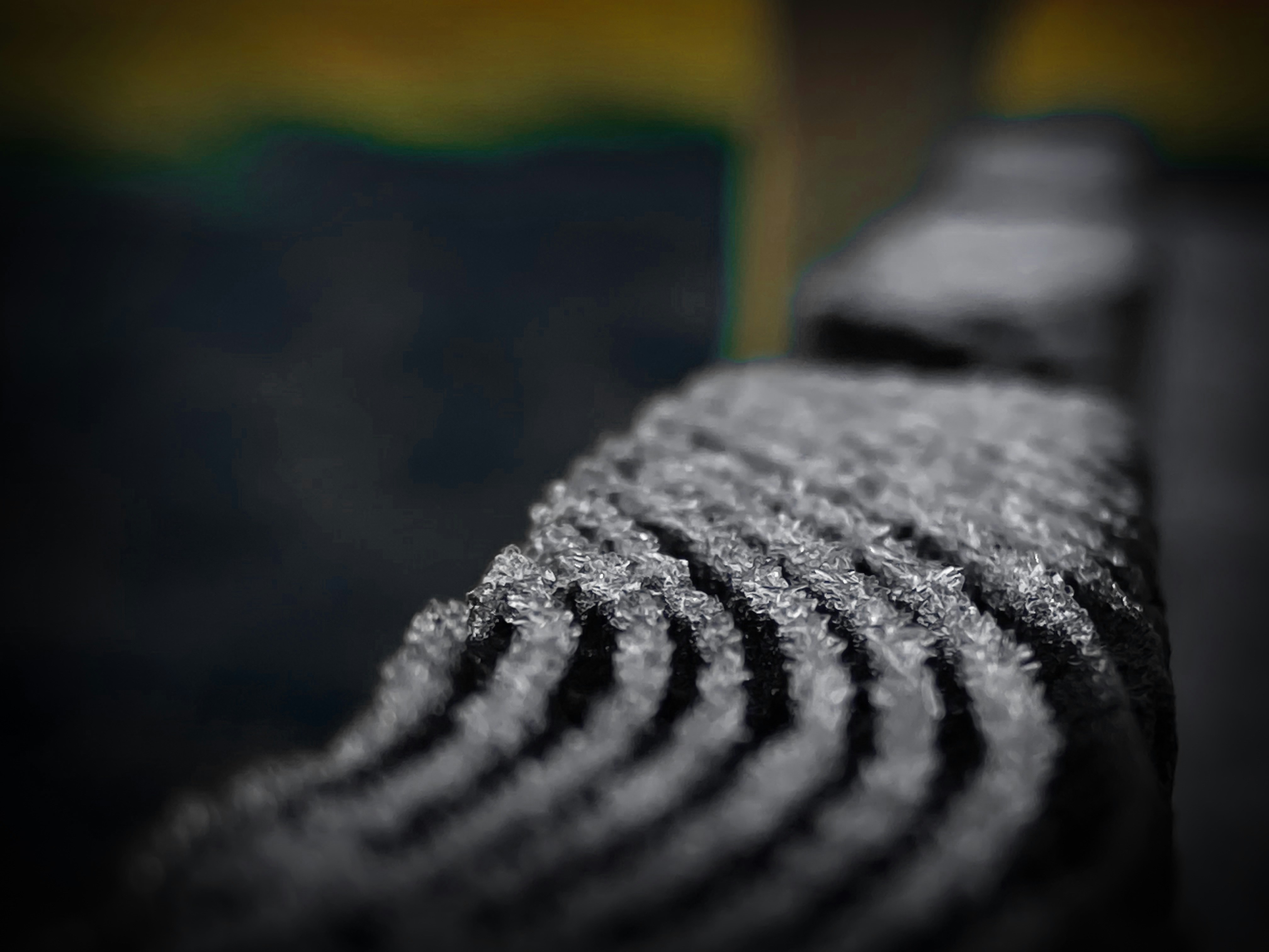 Frosted Ridges: A Macro Study of Textured Grip