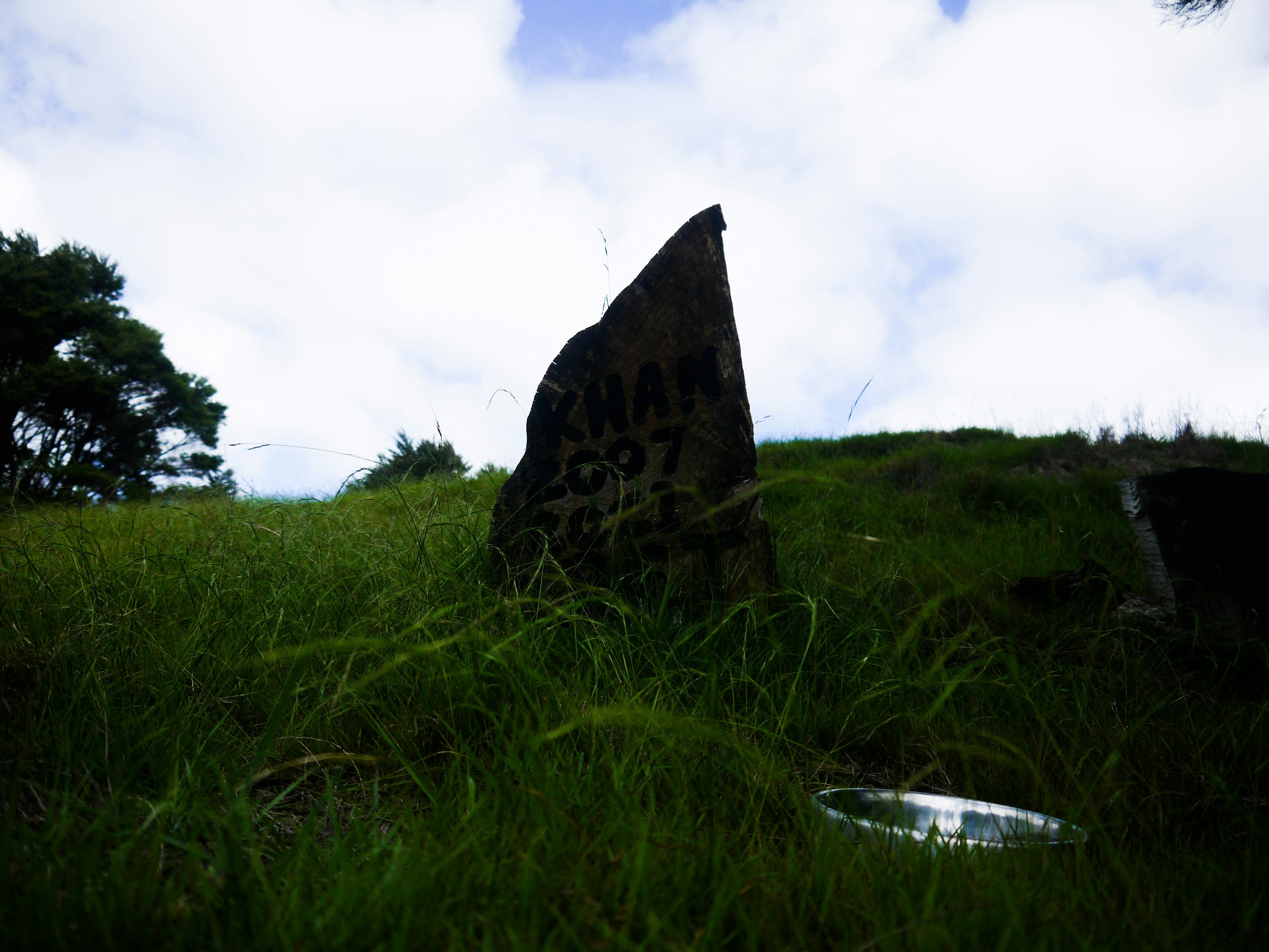 Moss-Cloaked Stone Marker Reigns Over a Quiet Hill
