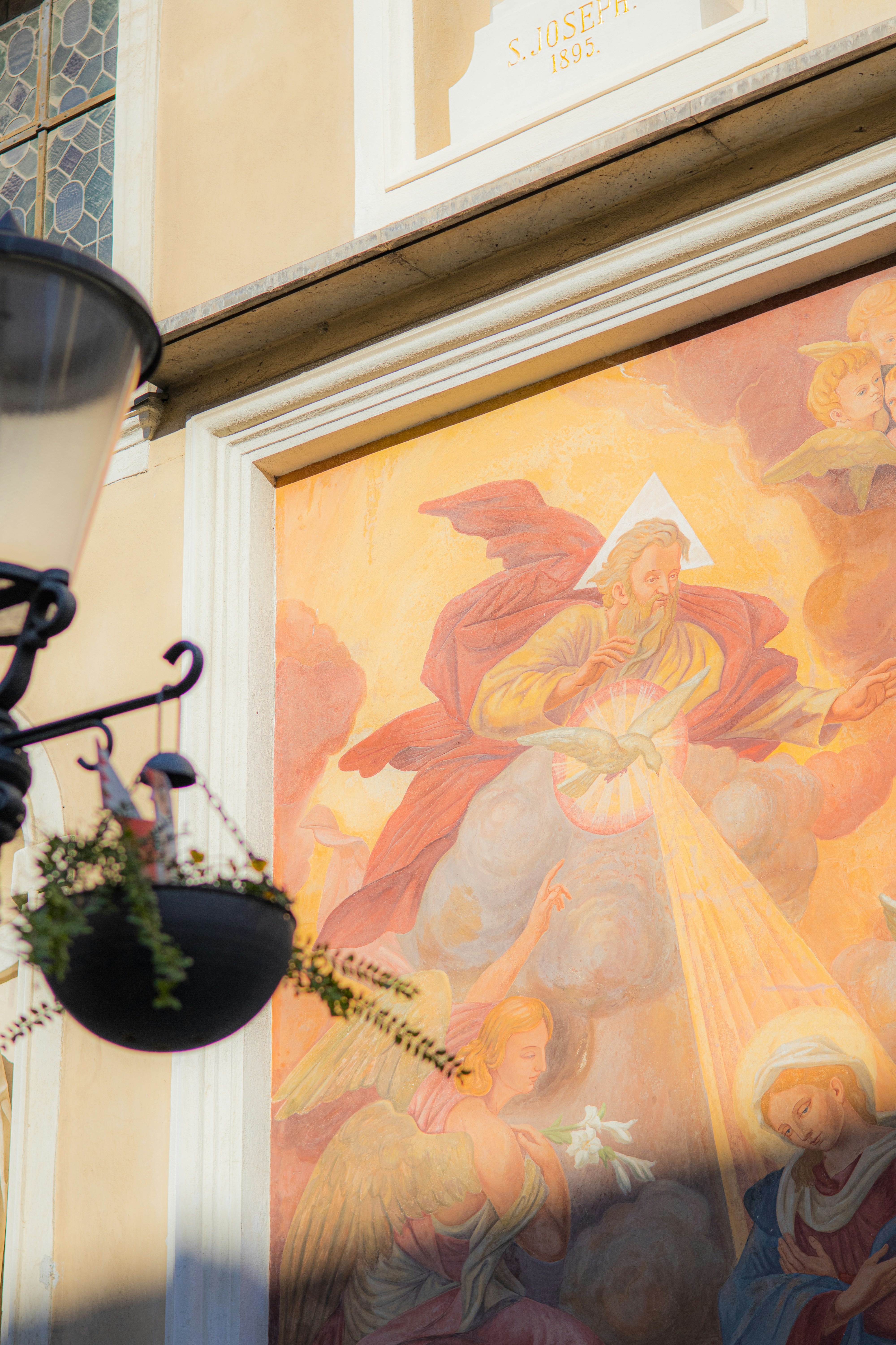 Glowing Triumphal Scene on a Sunlit Wall
