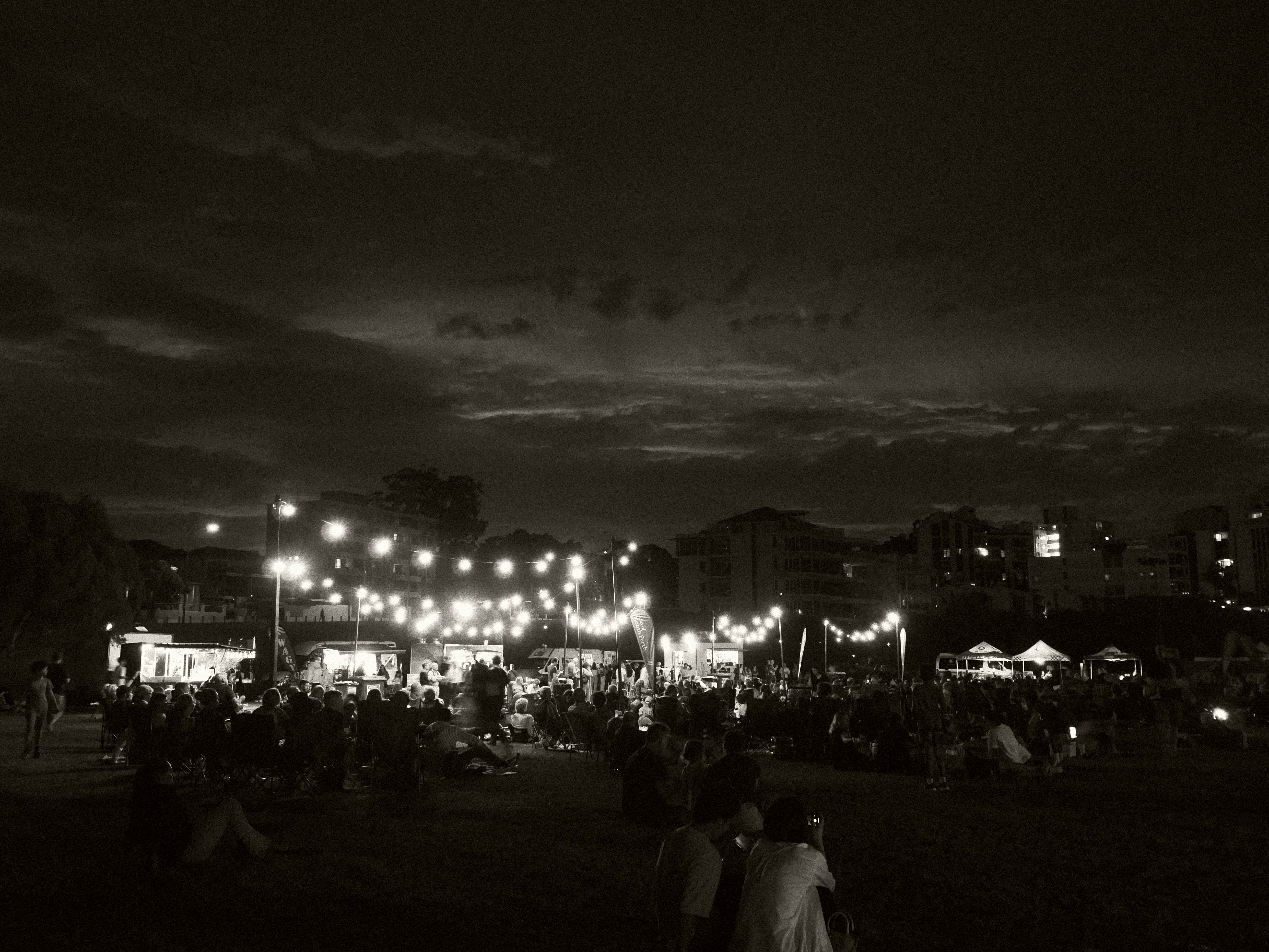 Lantern Strings Over a Quiet Night Festival