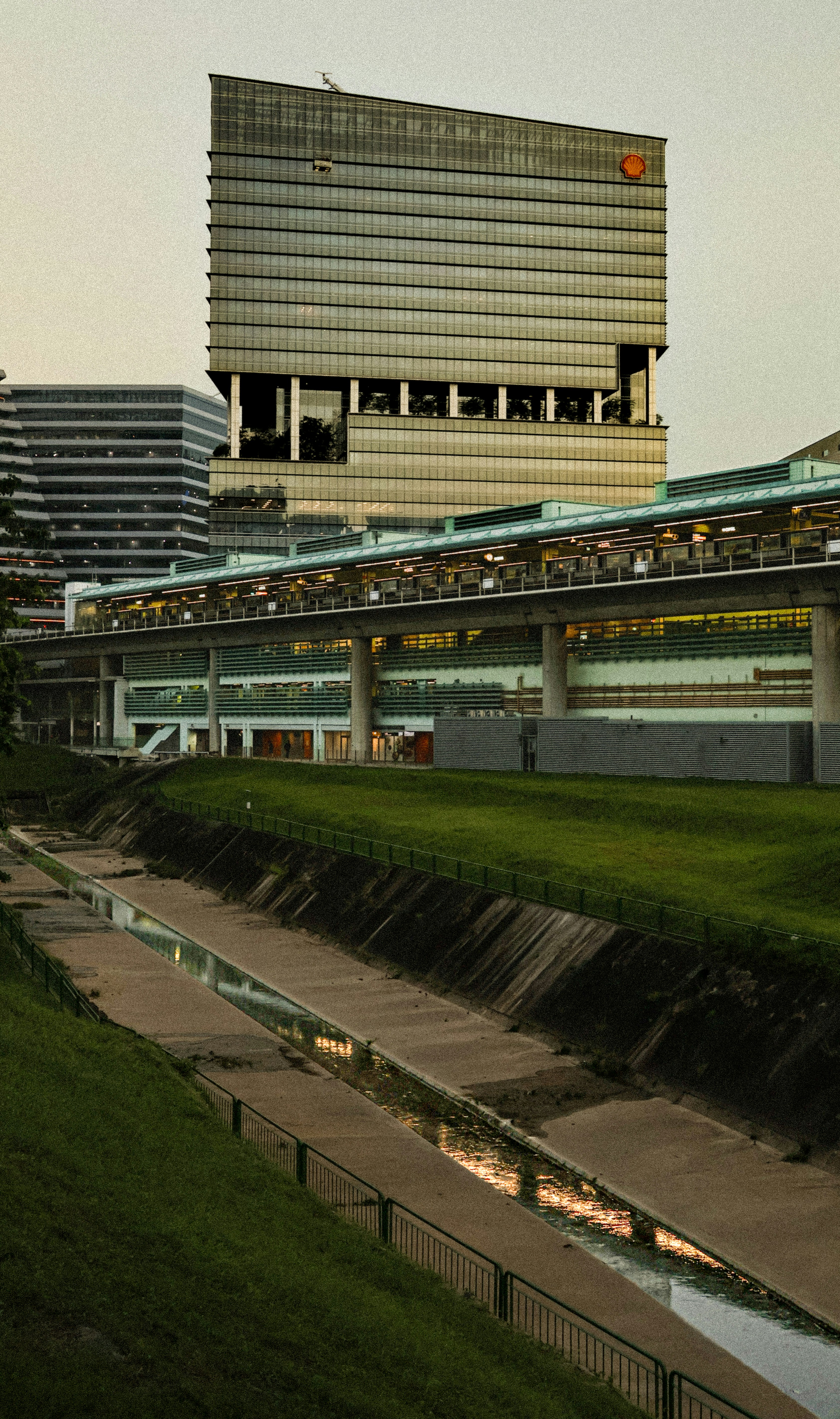 A view of a city with a river running through it photo – Free Building ...