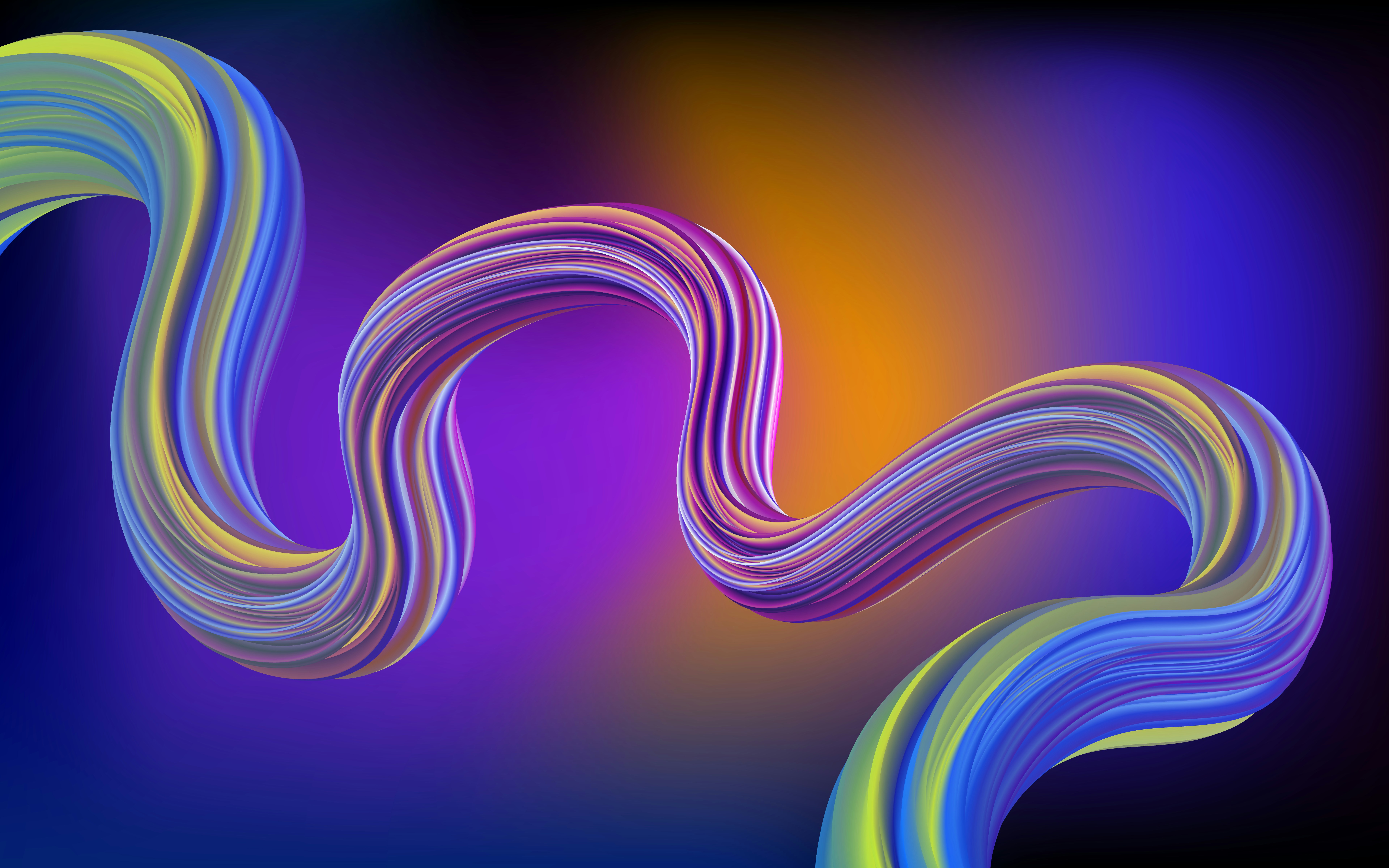 A colorful abstract background with wavy lines photo – Free Full ...