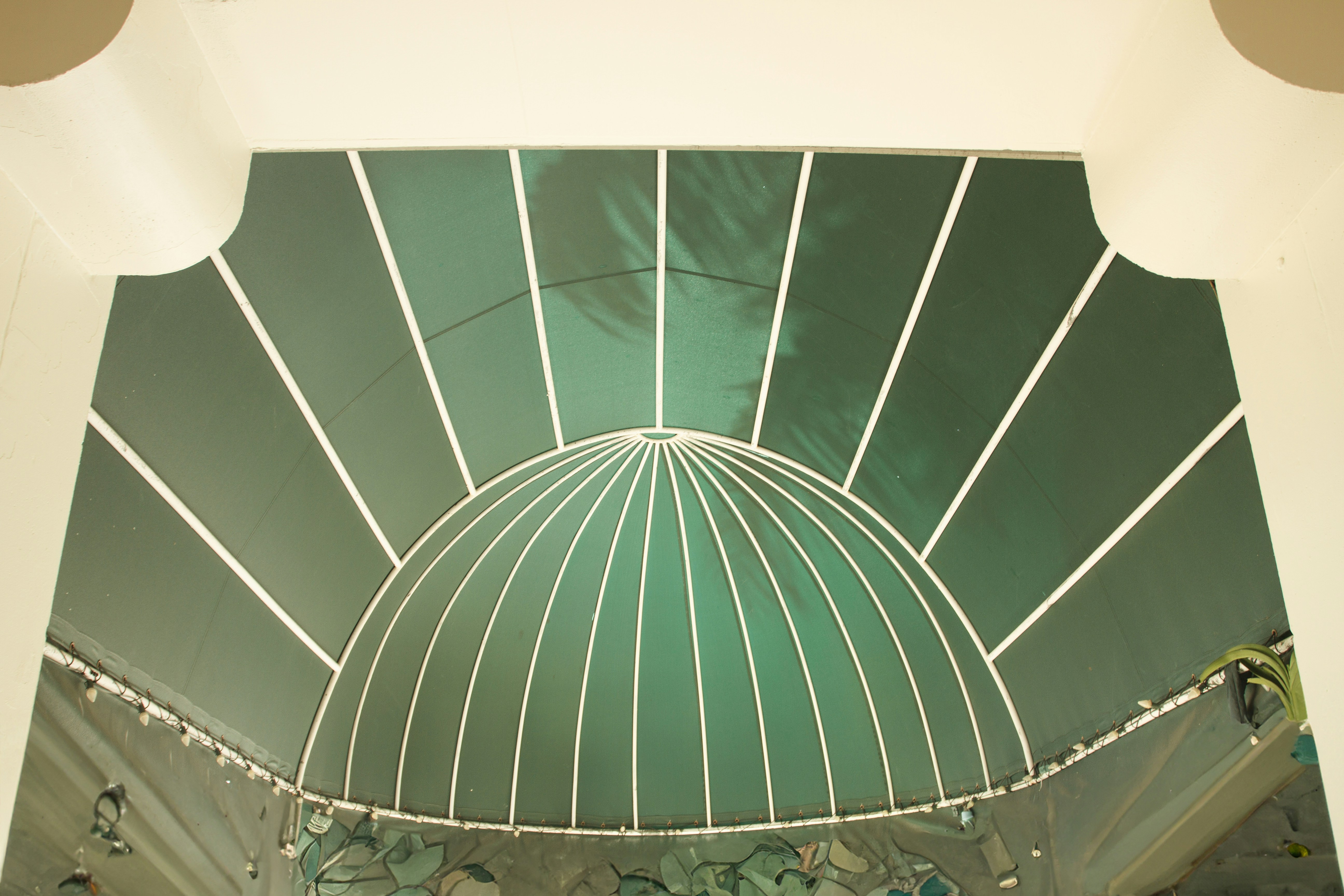 Green Geodesic Halo: A Segmented Dome Reaching Toward the Sky
