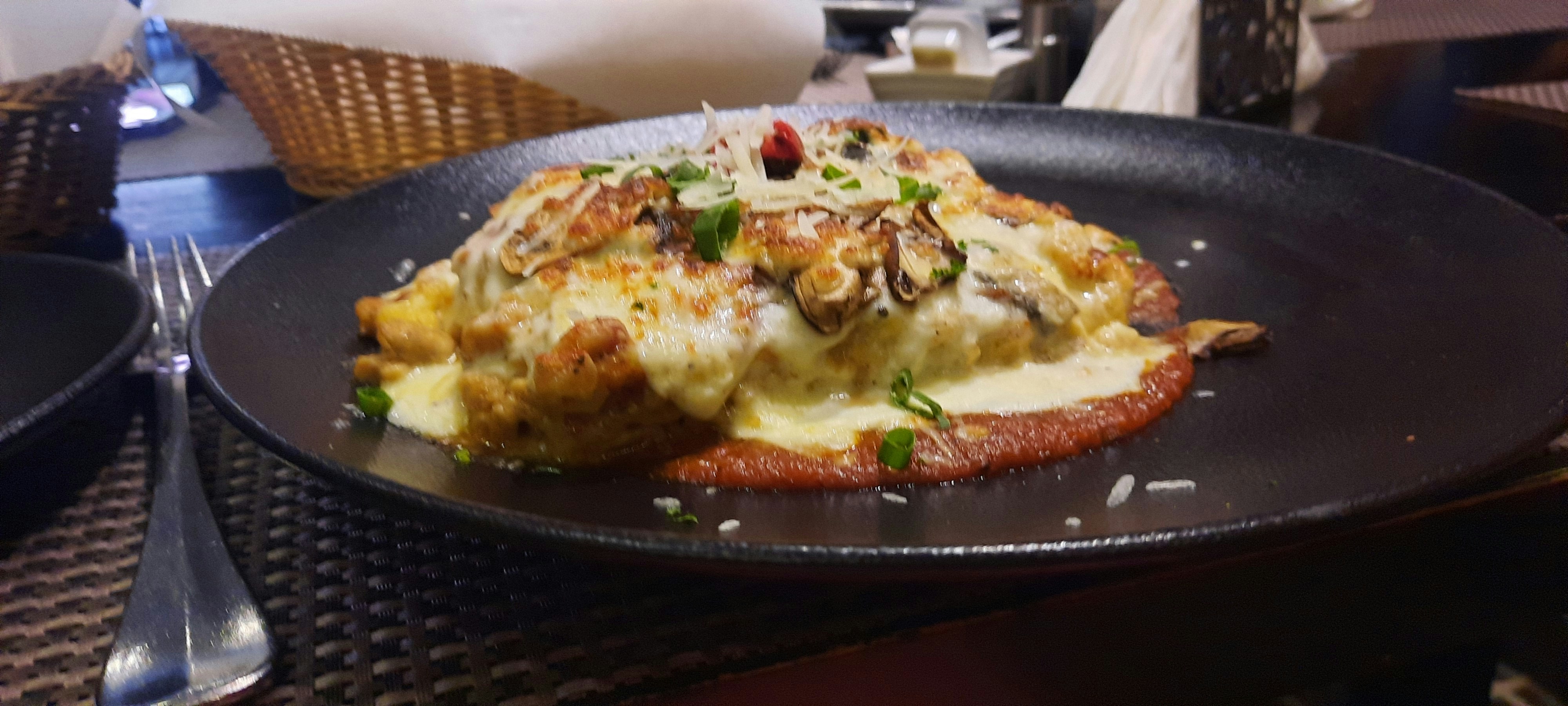Mushroom-Melt Crown on Tomato Toast
