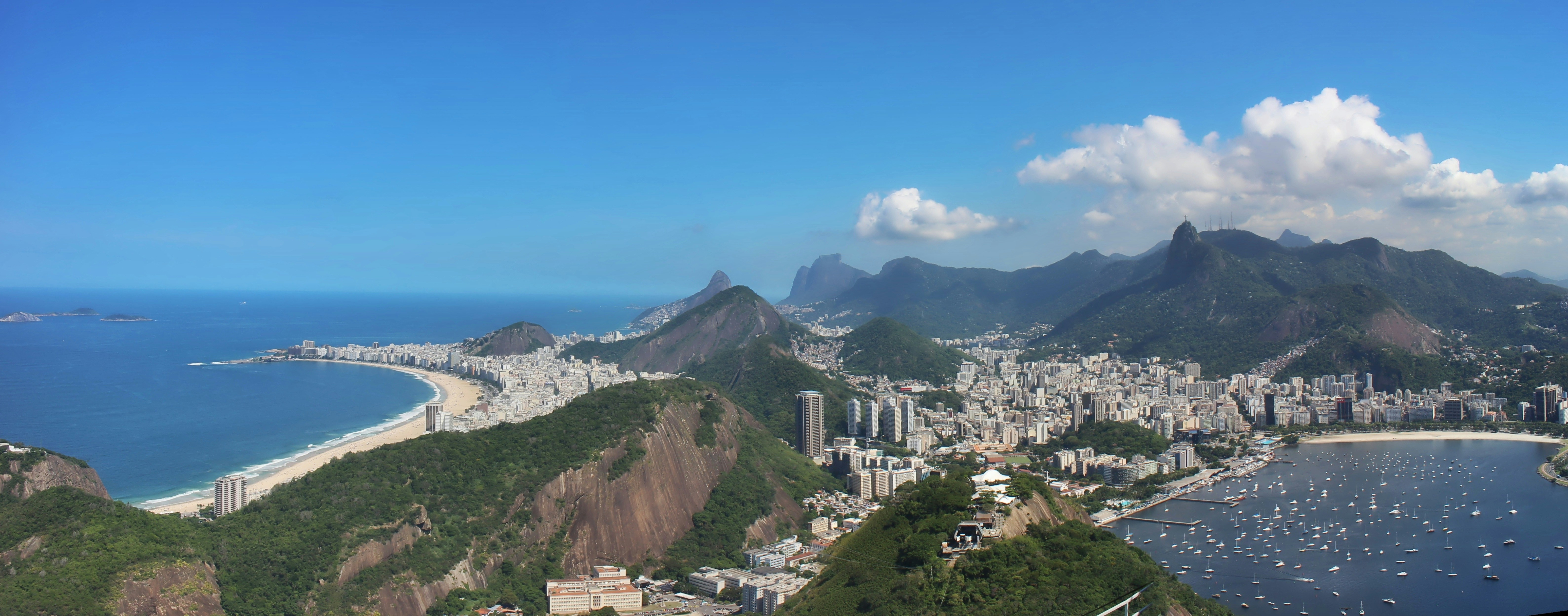 A view of the city of rio from the top of a mountain photo – Free Rio ...
