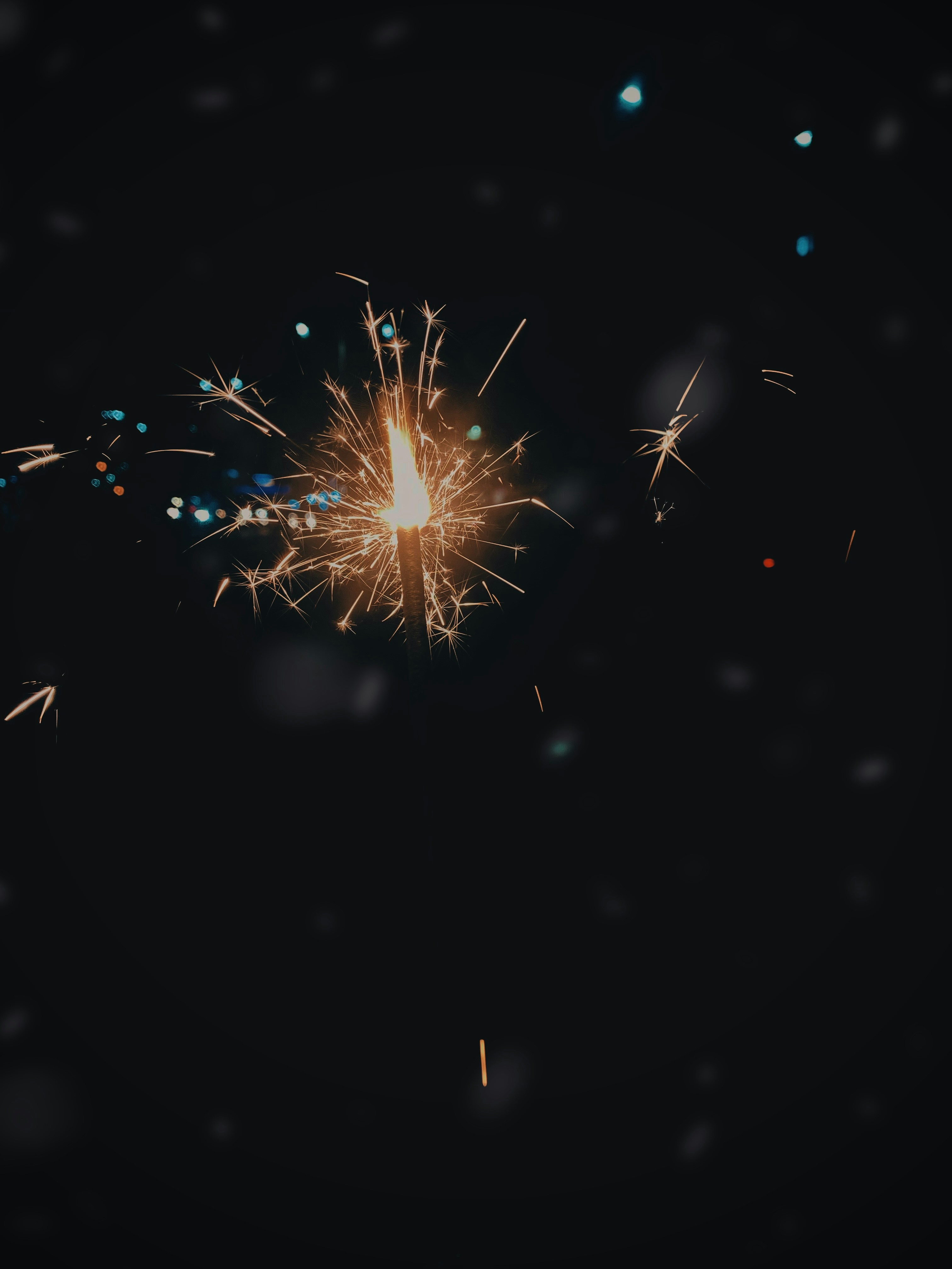 A firework is lit up in the dark sky photo – Free Amoled photography ...