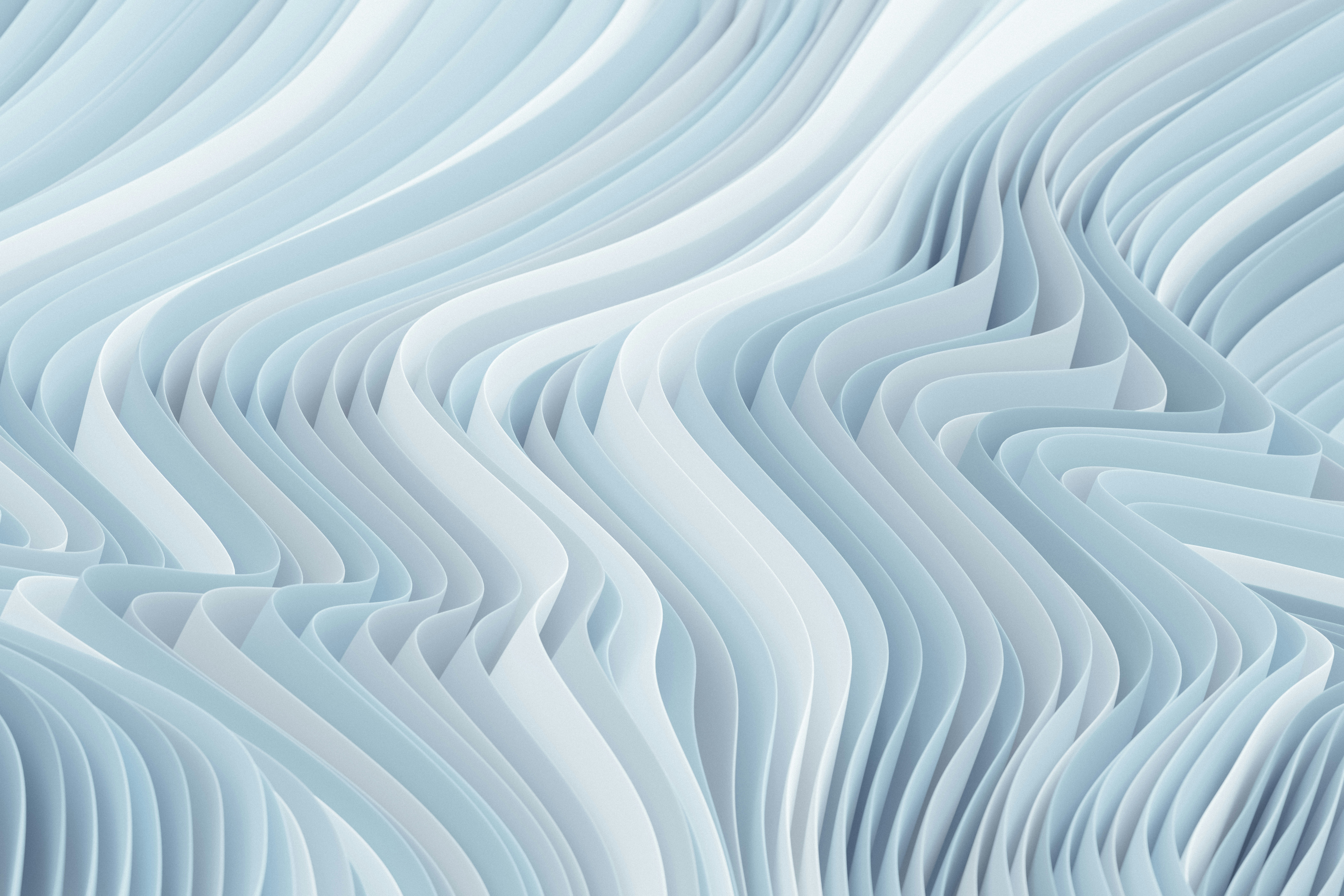 A blue and white abstract background with wavy lines photo – Free ...