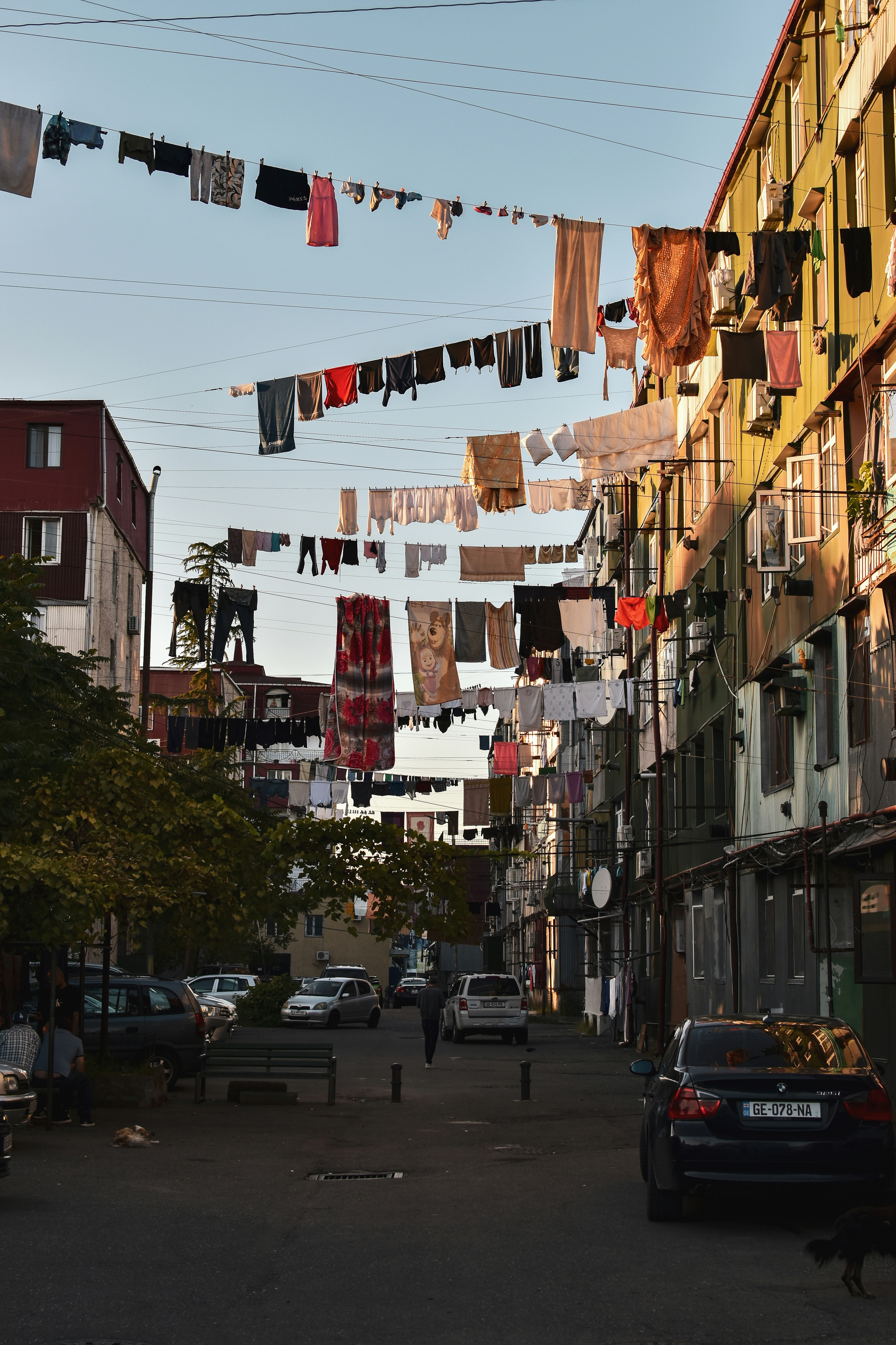 Laundry Day in the Alley: Threads Across the Sunset