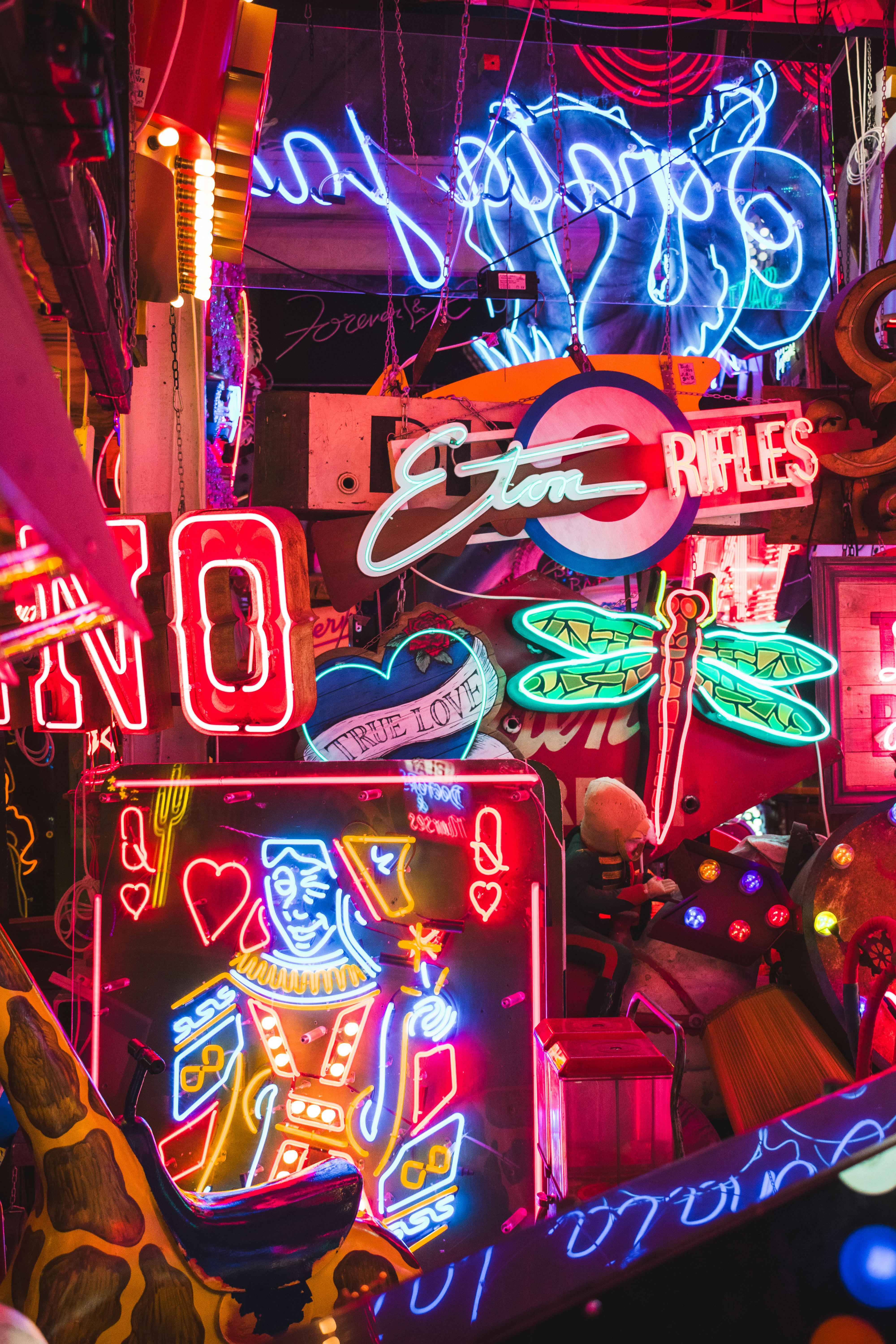 Neon Jungle: A Tangle of Lights and Retro Signage