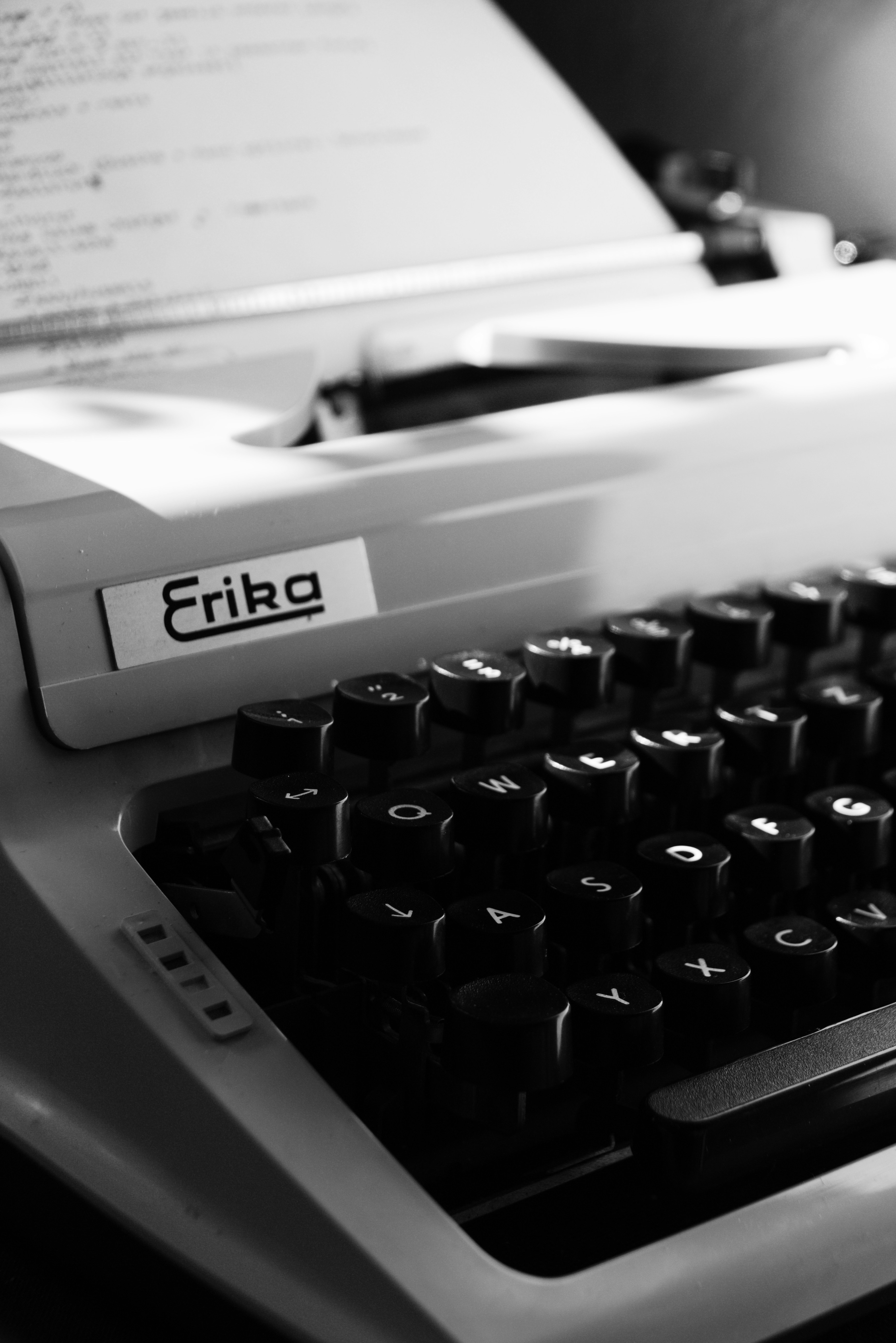 Erika's Keyboard: A Vintage Typewriter Close-Up