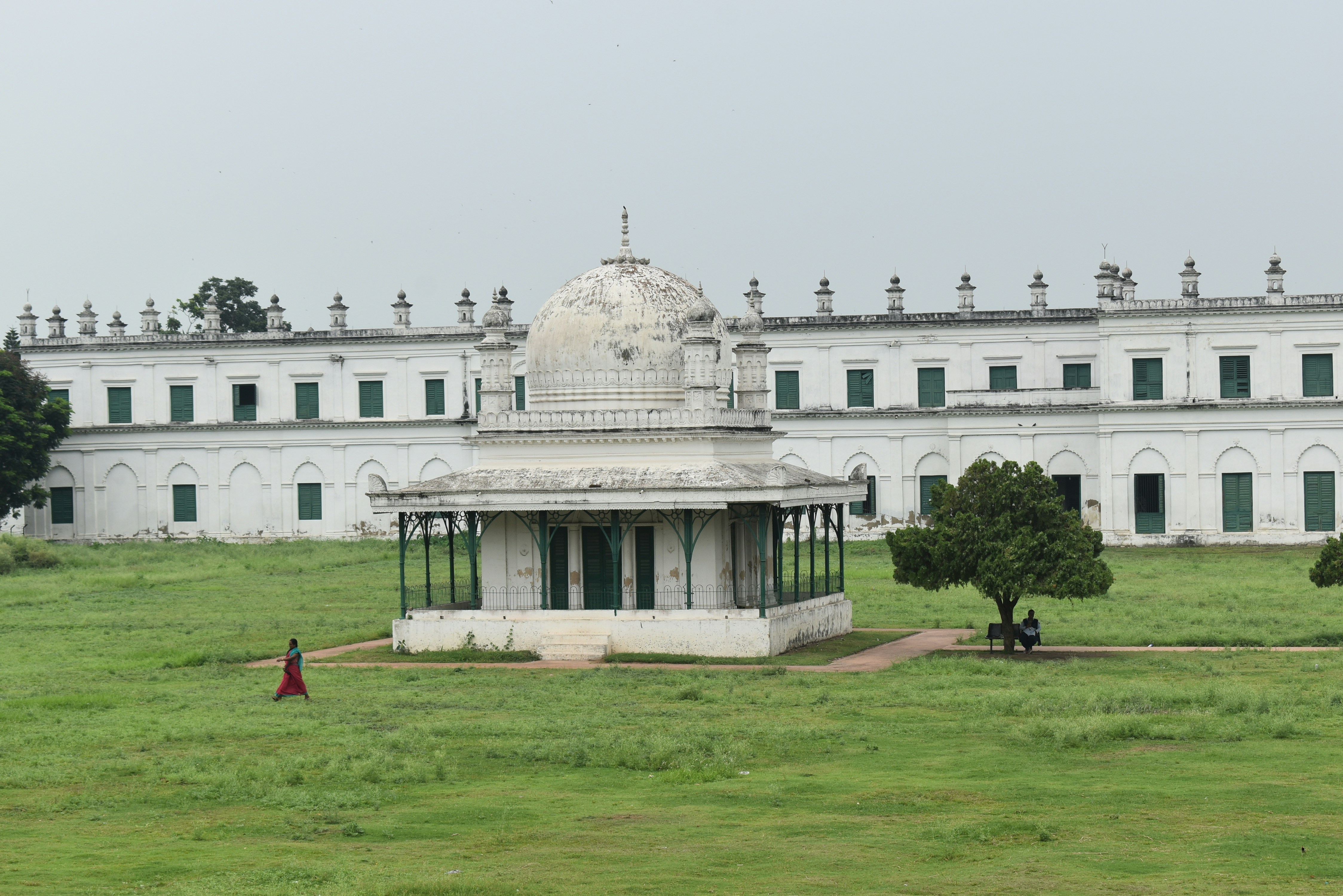 Marble Domed Pavilion at the Center of a Green Expanse