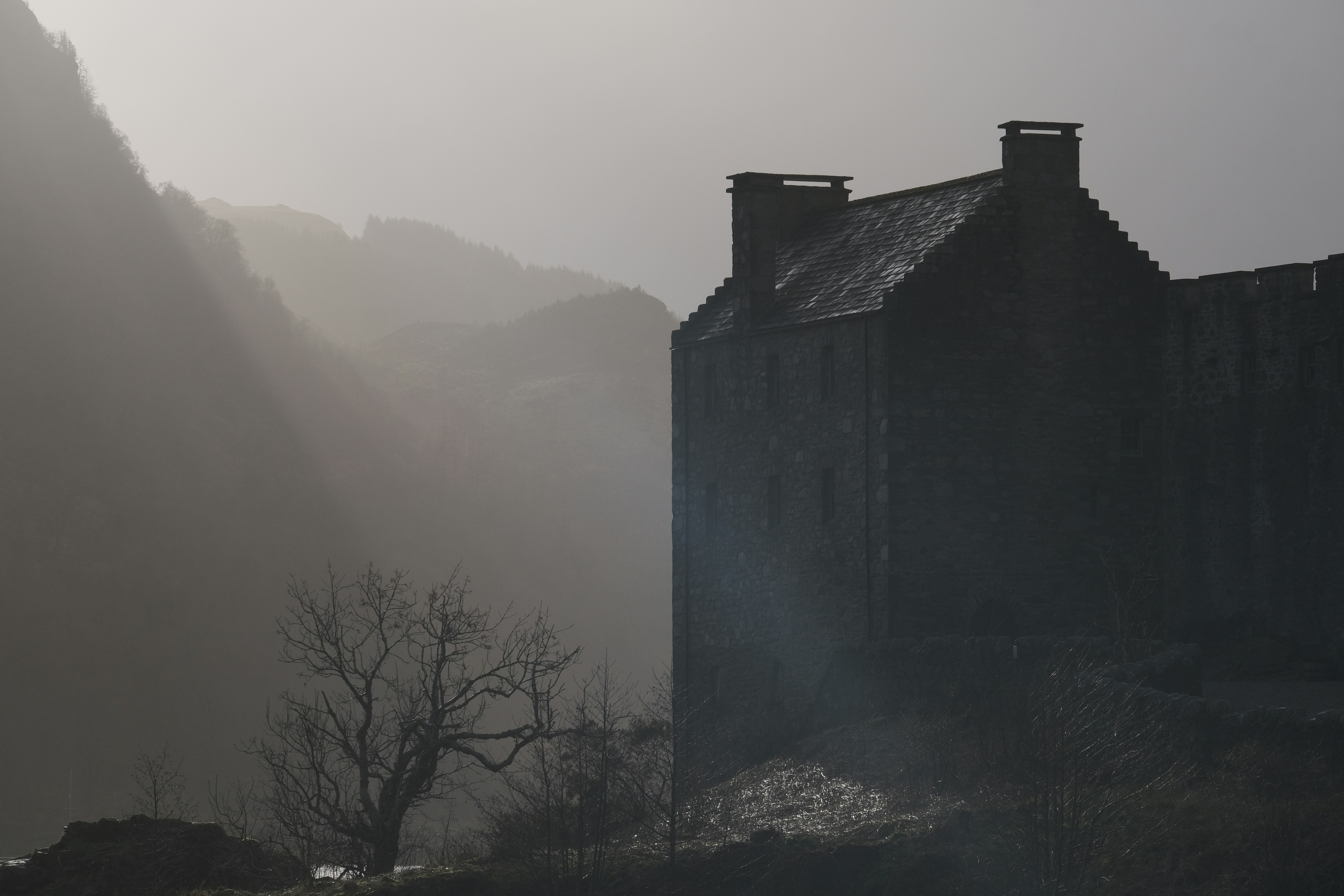 Mystical Silhouette of Eilean Donan Castle