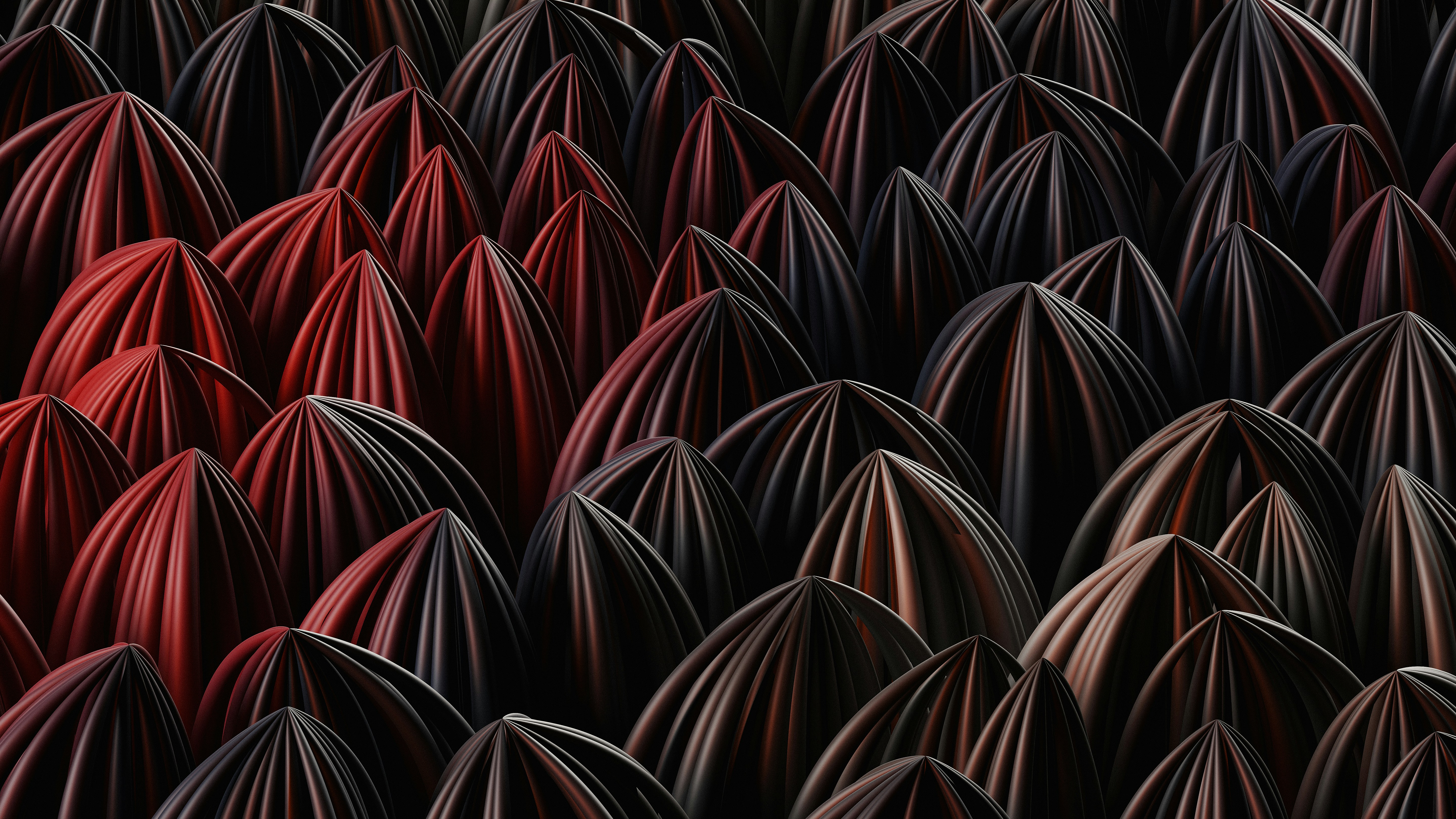 A large group of red and black trees photo – Free 3d Image on Unsplash