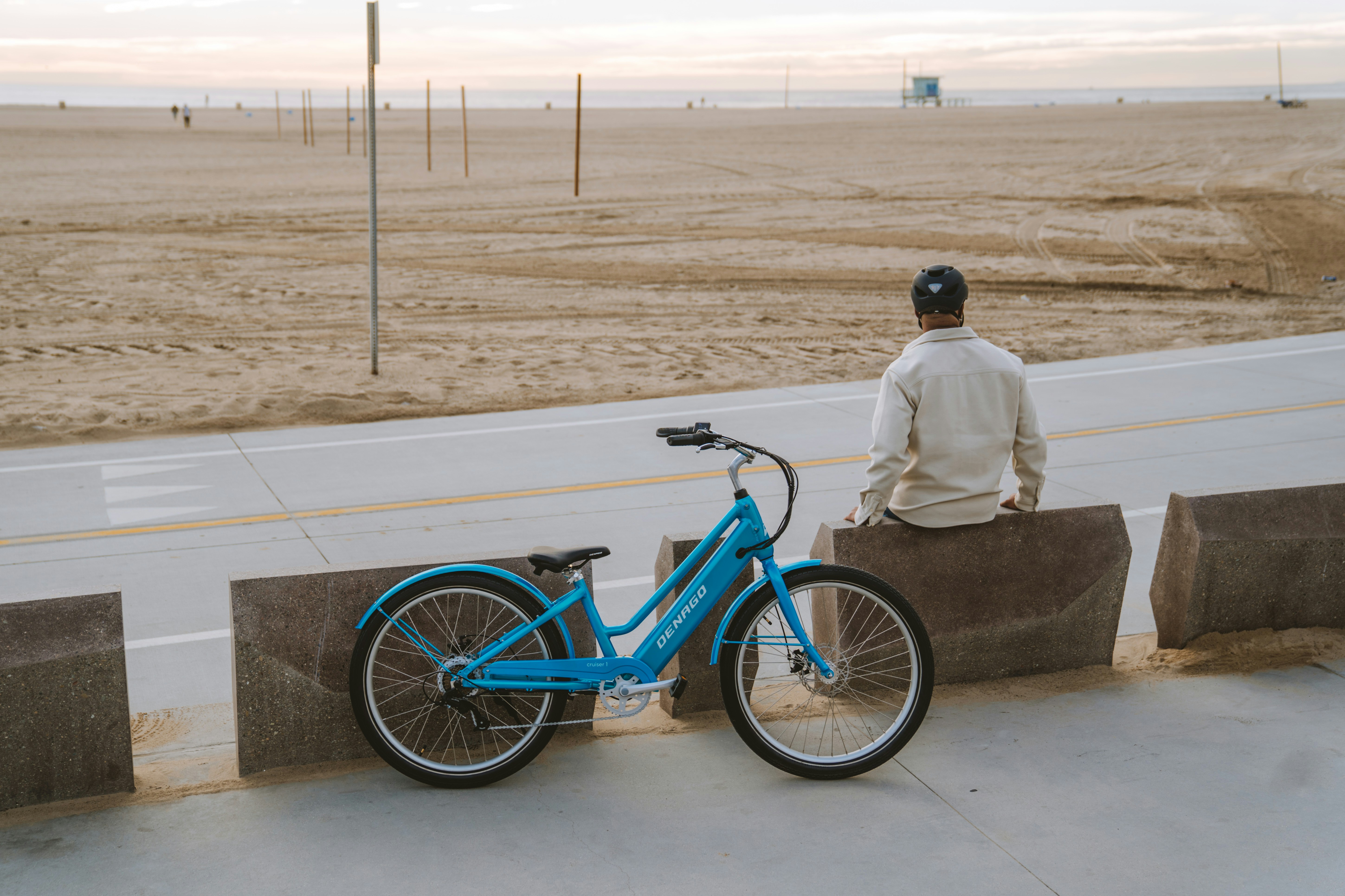 Blue Fold-Your-Legged Ride Meets Oceanfront Quiet