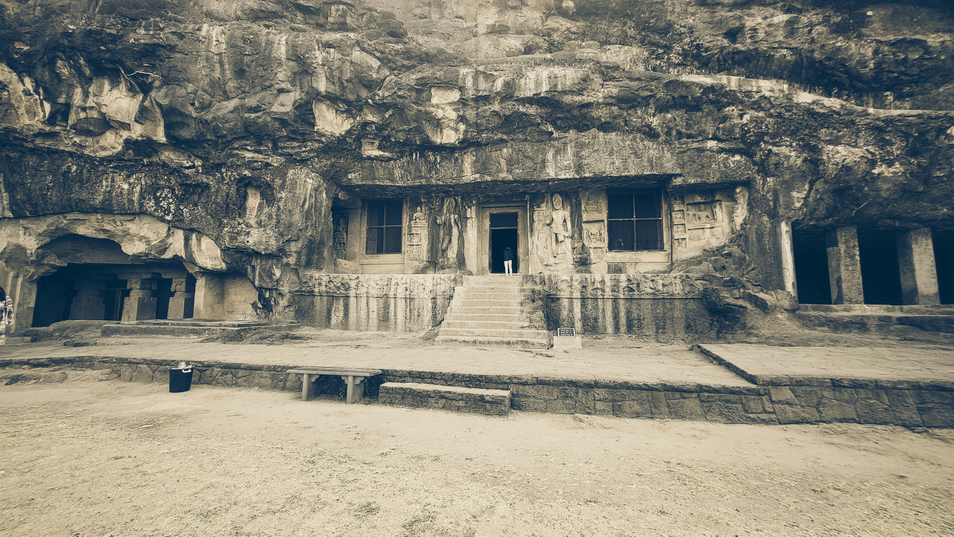 An old photo of a cave like structure photo – Free Building Image on ...