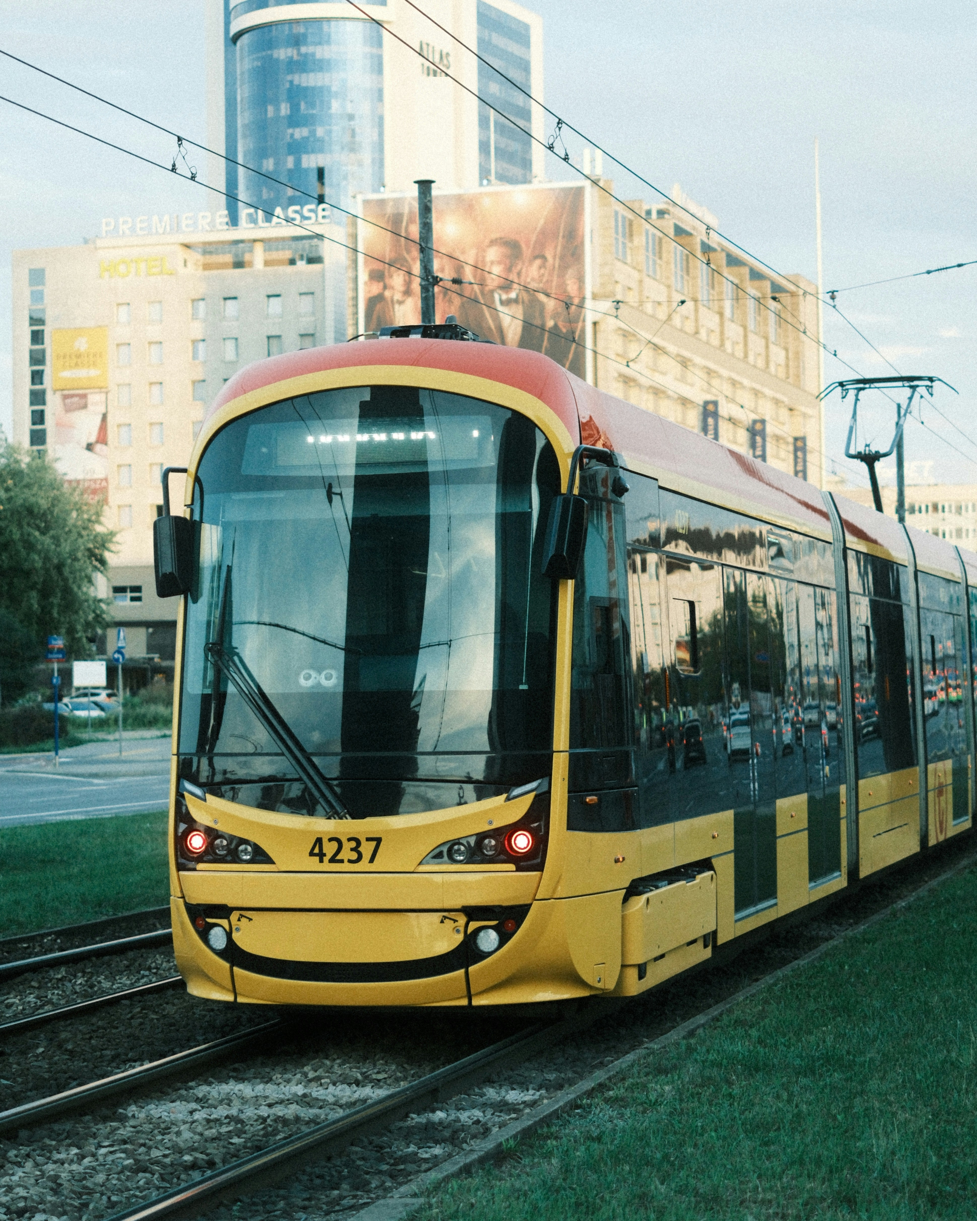 Tramway in the city