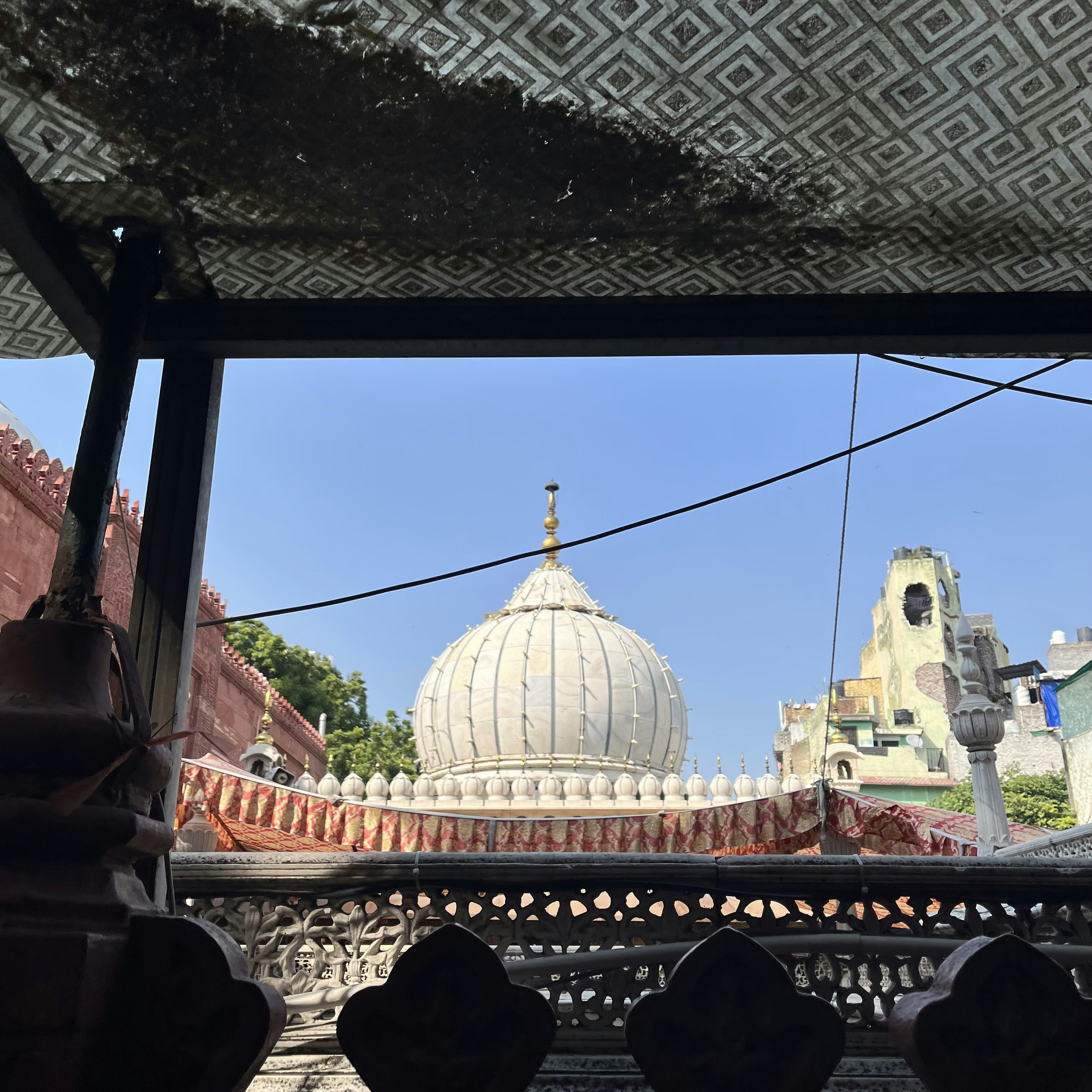 A view of a building from inside a building photo – Free Hazrat ...