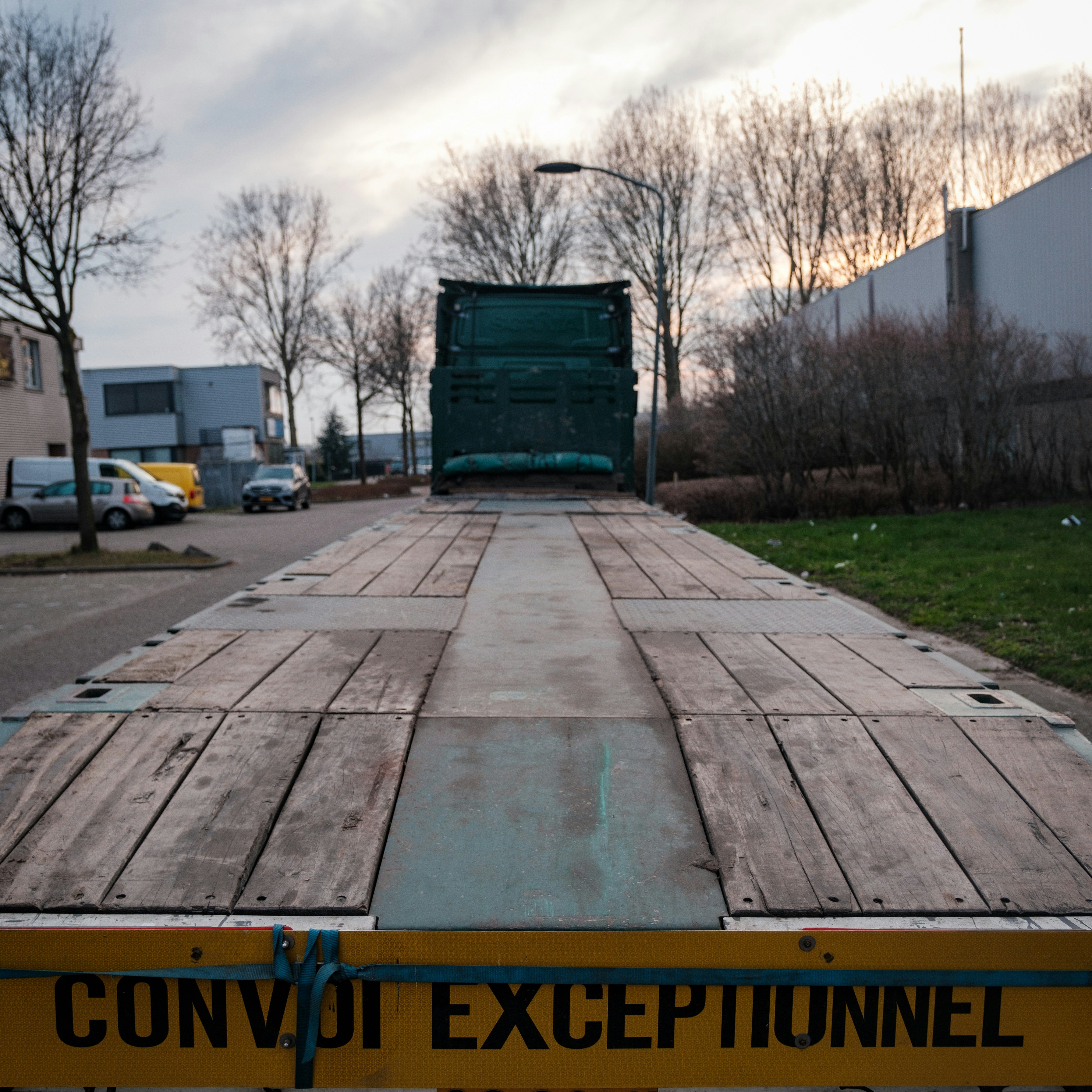 Approach to the Oversized Load: A Quiet Industrial Corridor