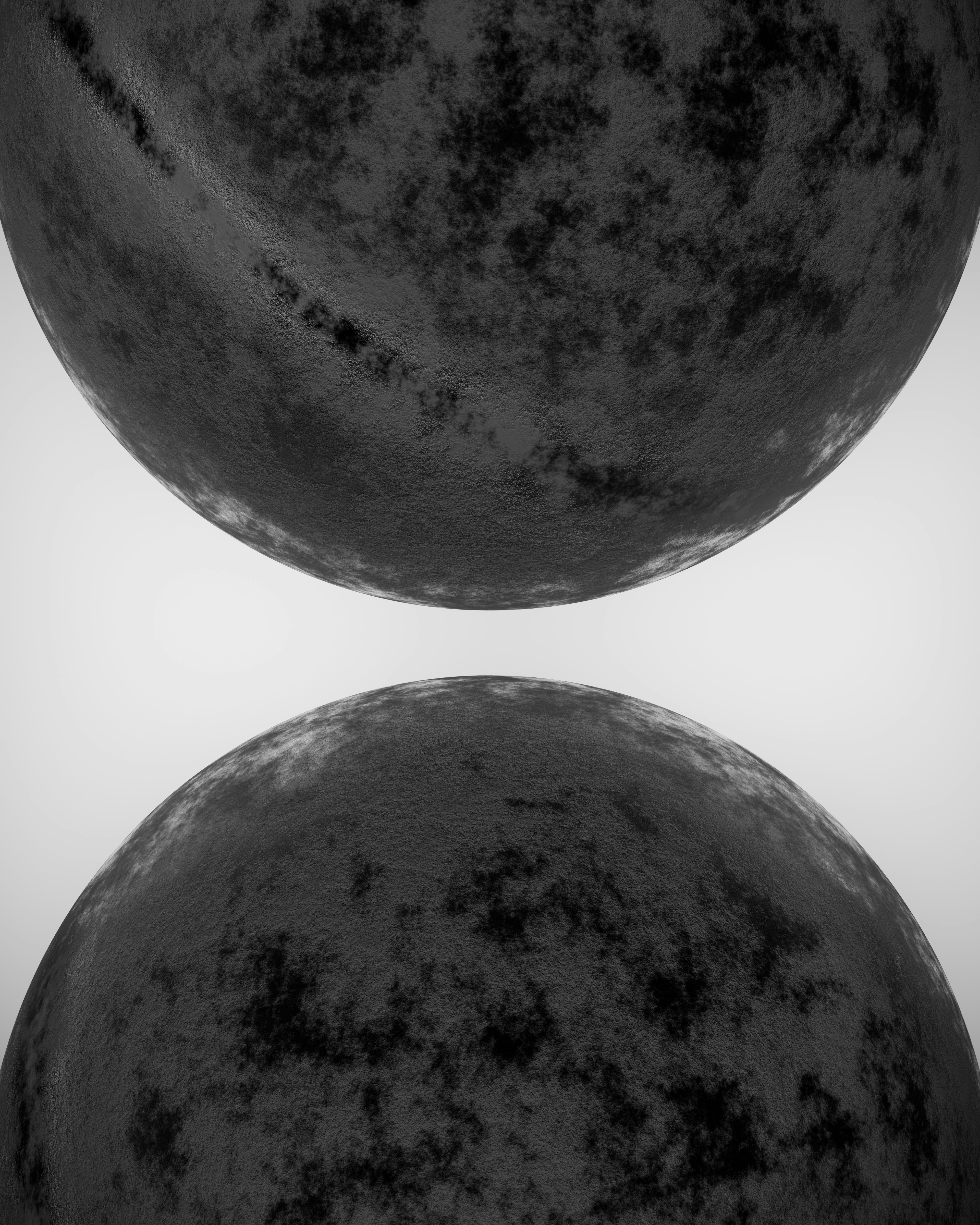 A black and white photo of two round objects photo – Free Grey Image on ...