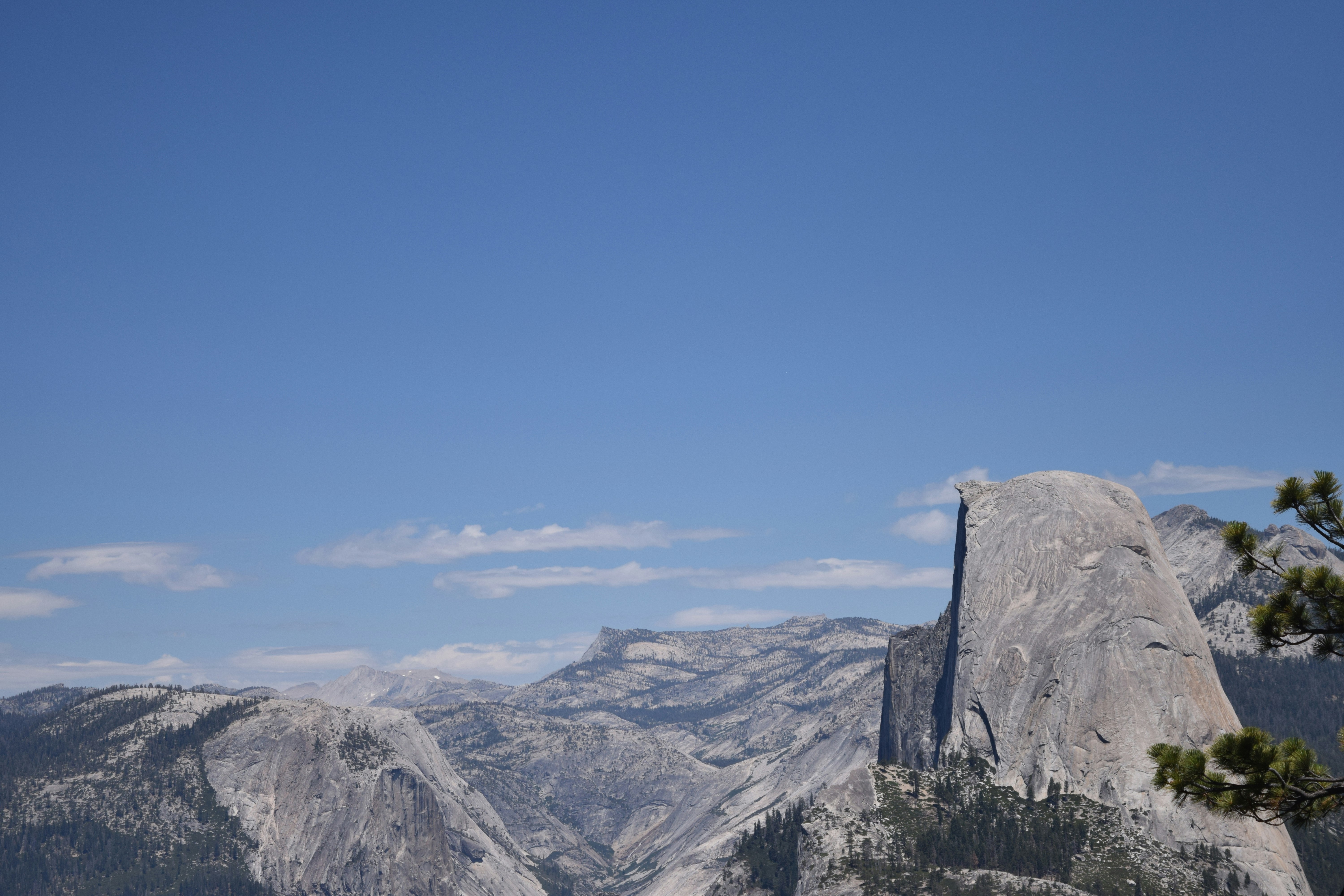 Granite Sentinel Over the Sierra: a monolith crowned by a cobalt sky