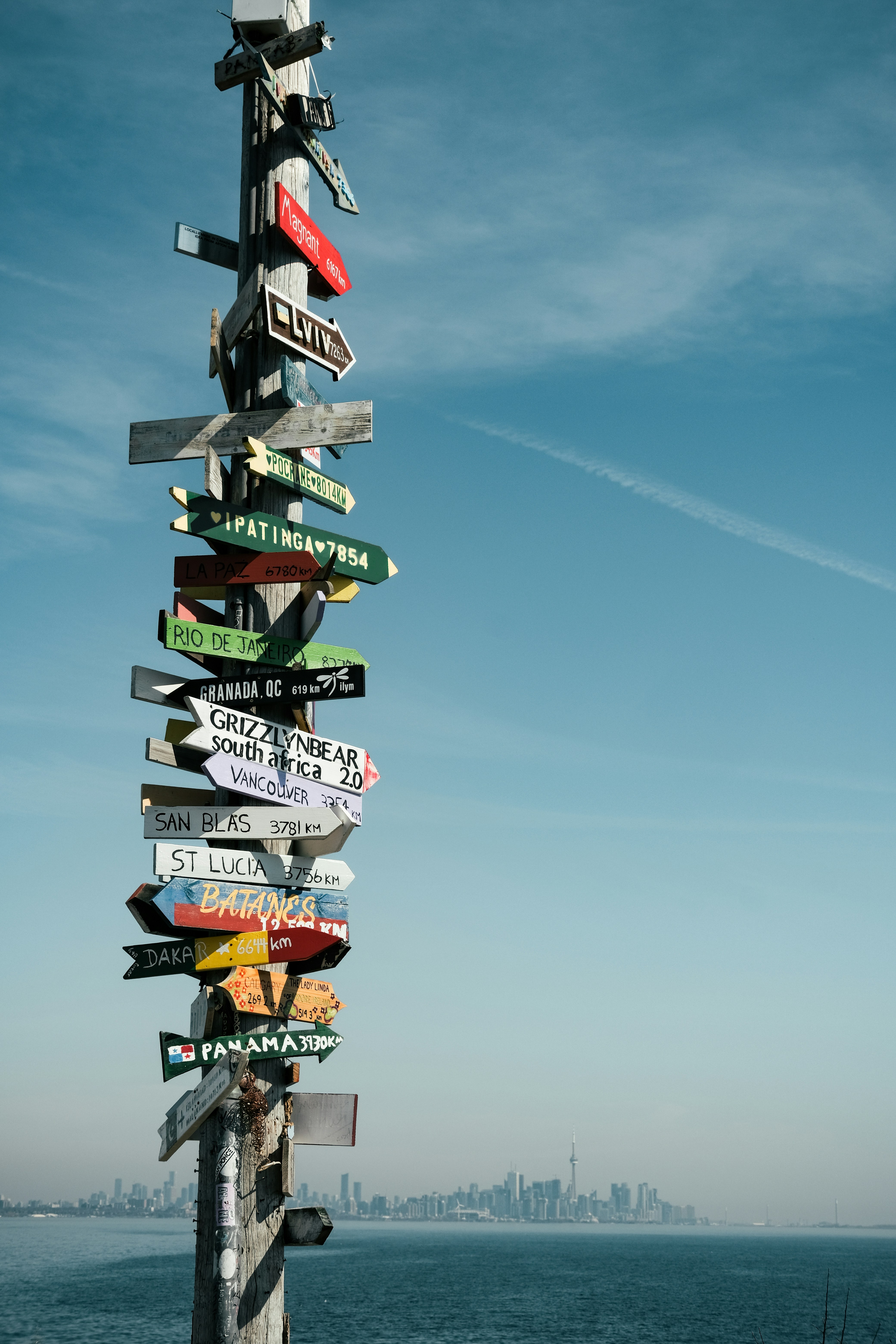 A pole with a bunch of signs on it photo – Free Fujifilm Image on Unsplash