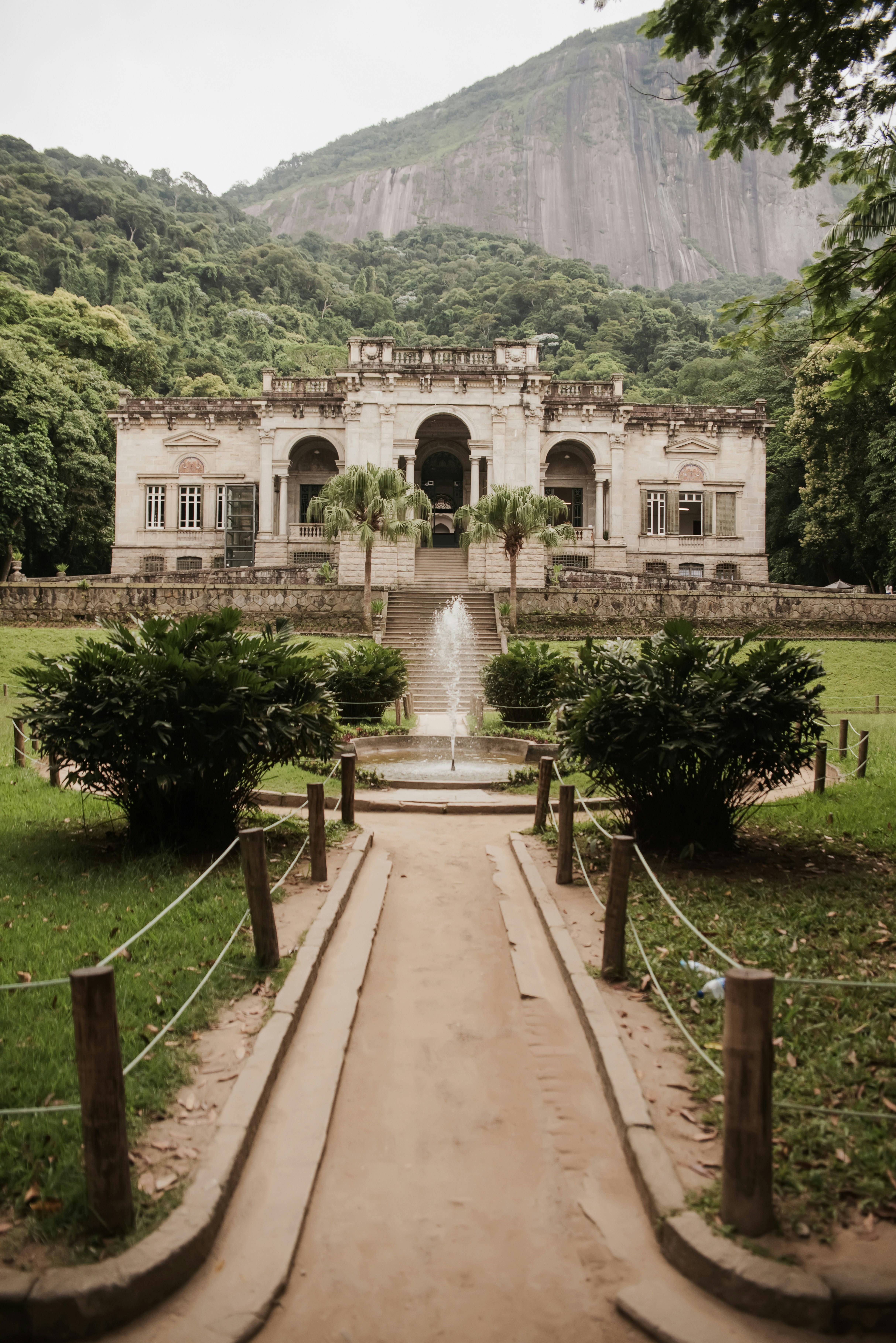 Path to the Mountain Manor: Symmetry of Archways and Fountains