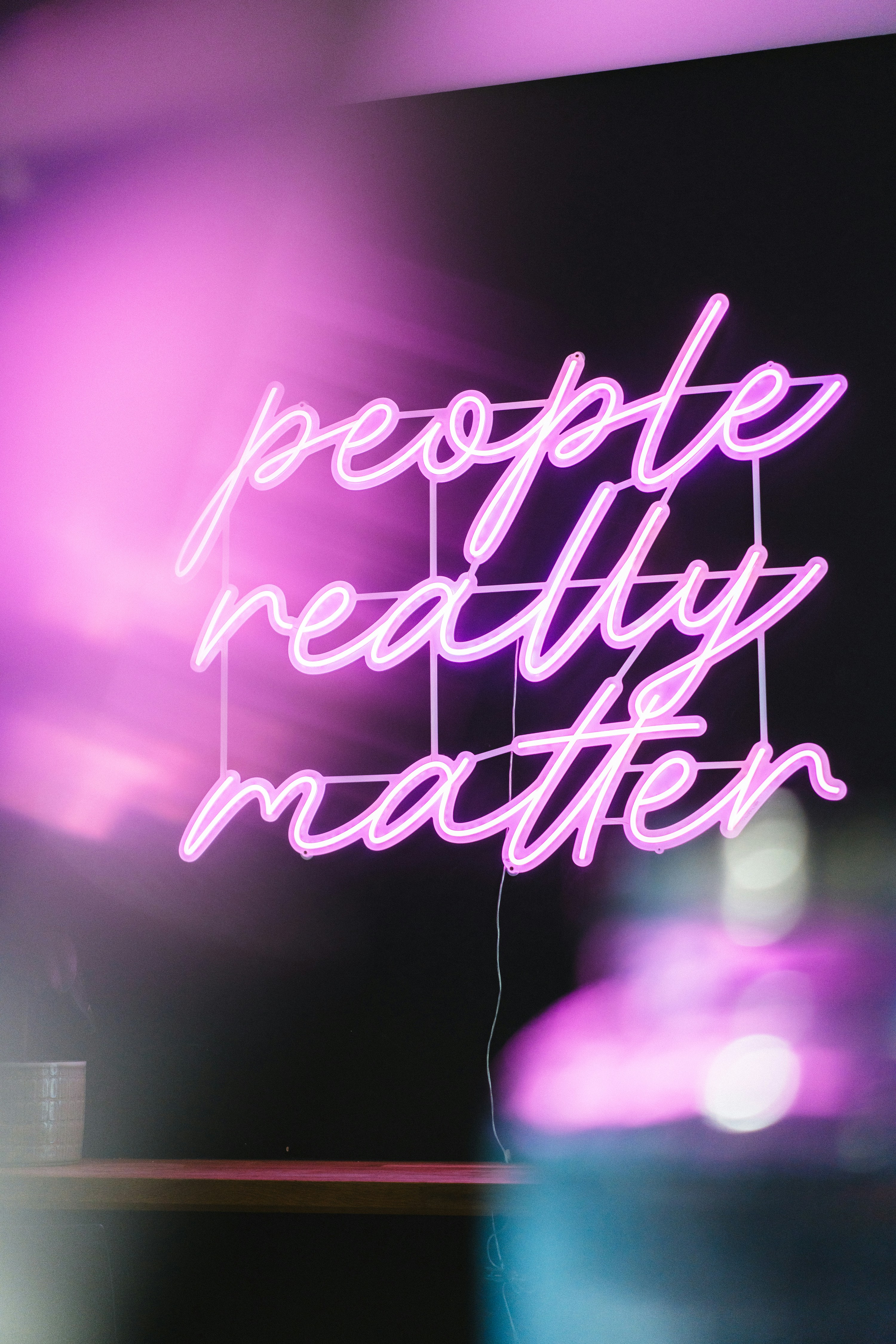 A neon sign that says people really matter photo – Free Neon Image on ...